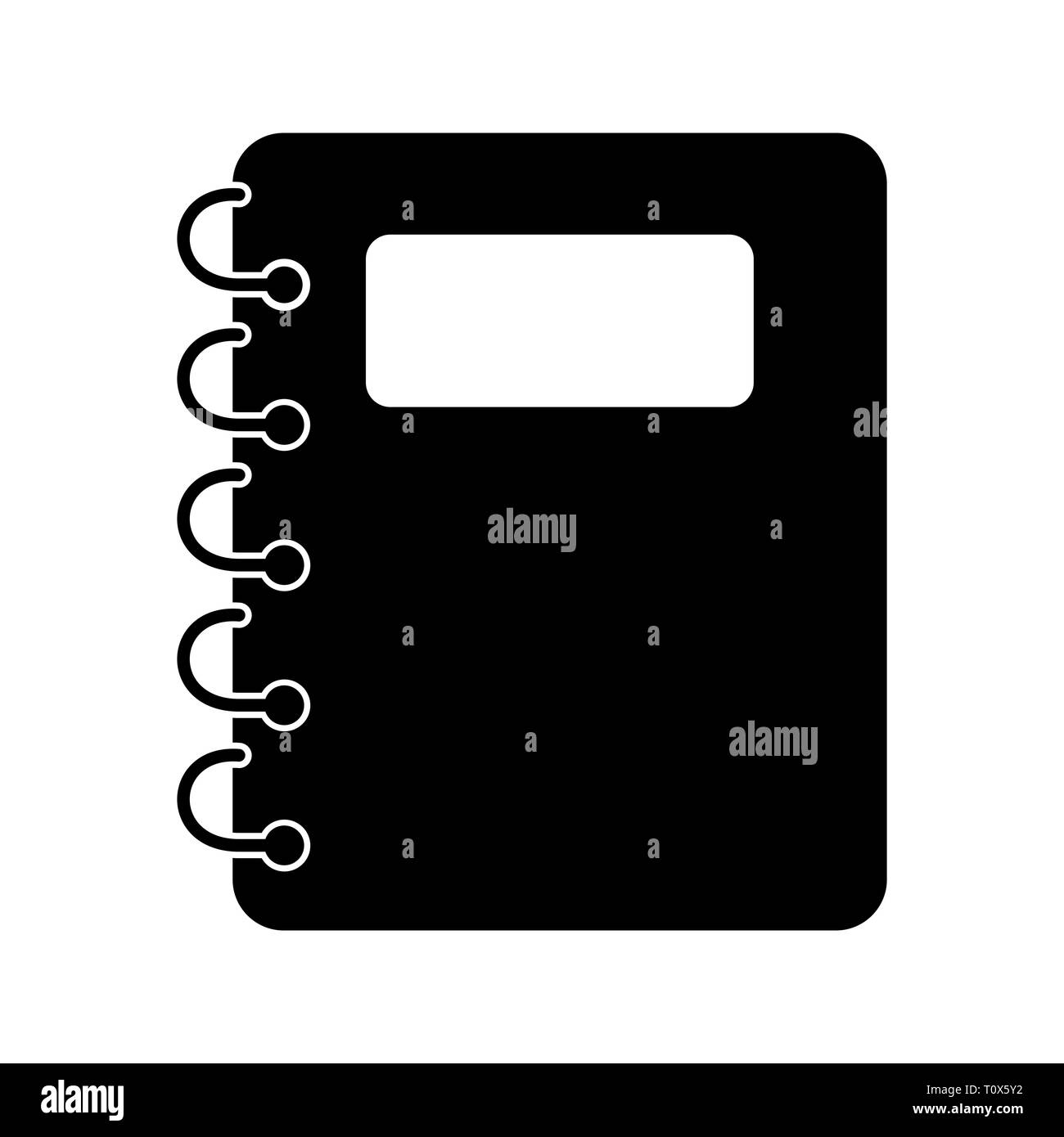 Illustration Notepad Icon Stock Photo - Alamy