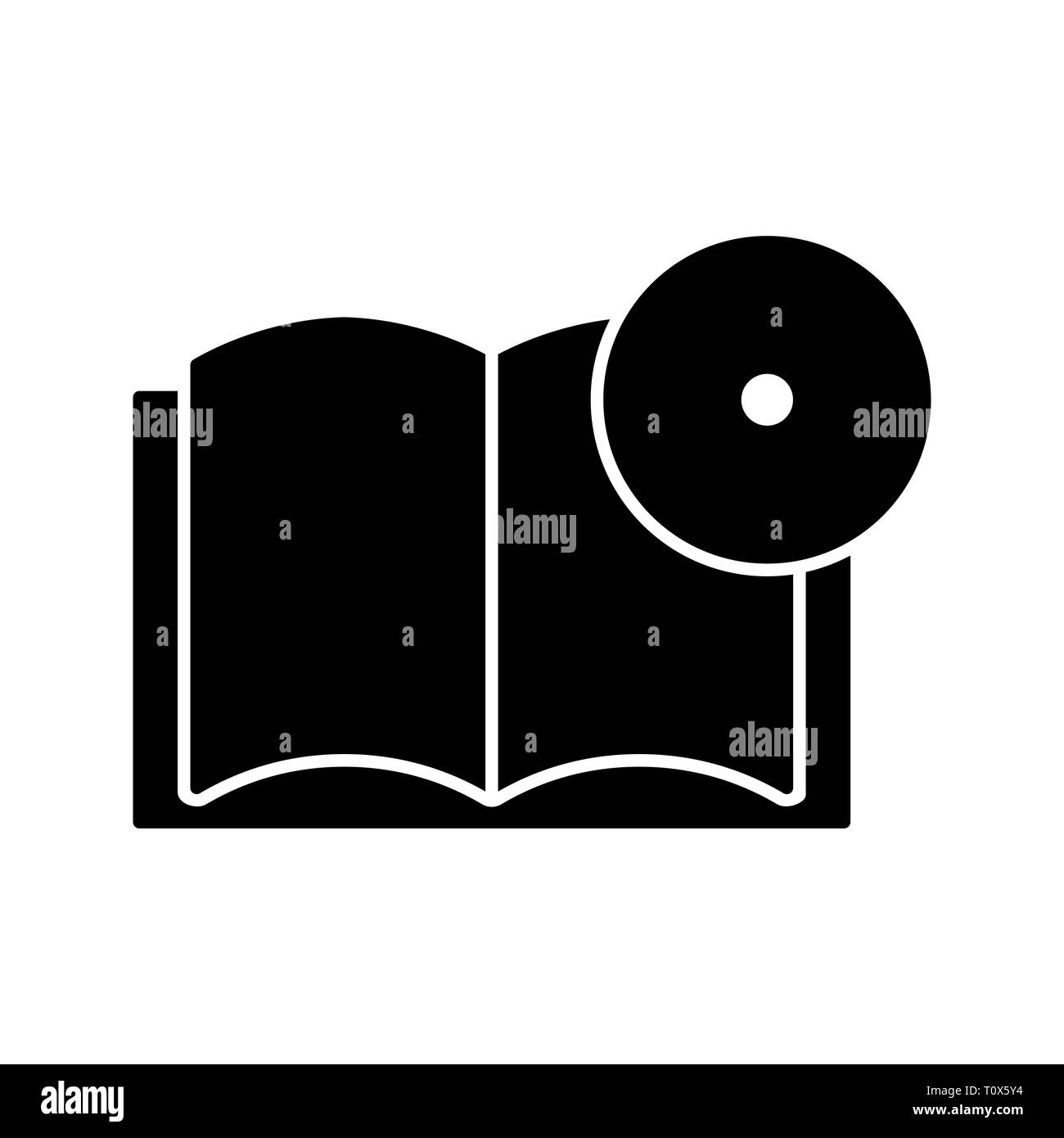Illustration Book DVD Icon Stock Photo - Alamy