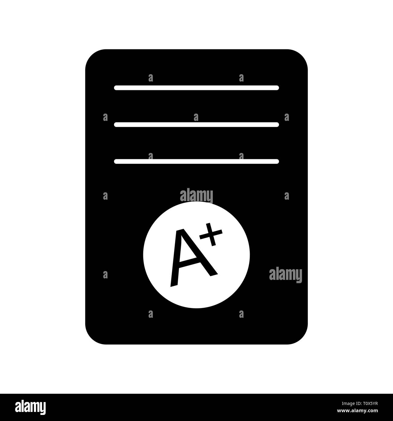 Illustration A+ Grade Icon Stock Photo - Alamy