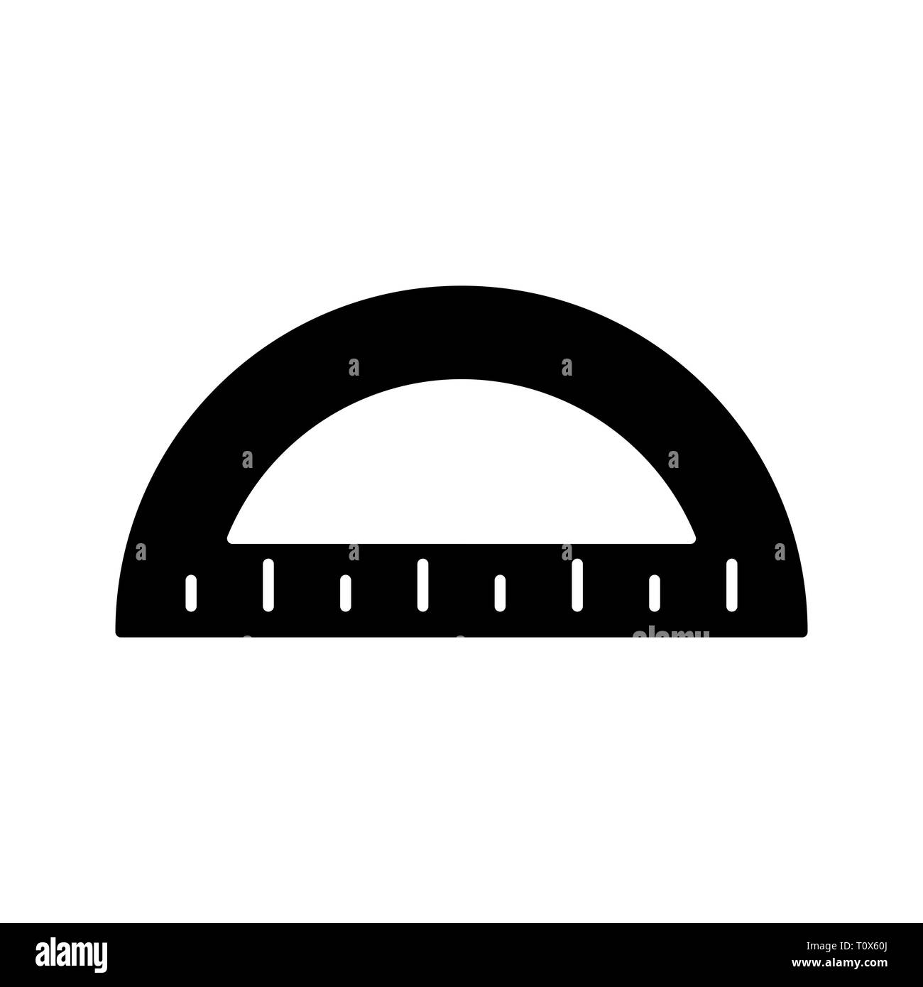 Protractor icon Black and White Stock Photos & Images - Alamy