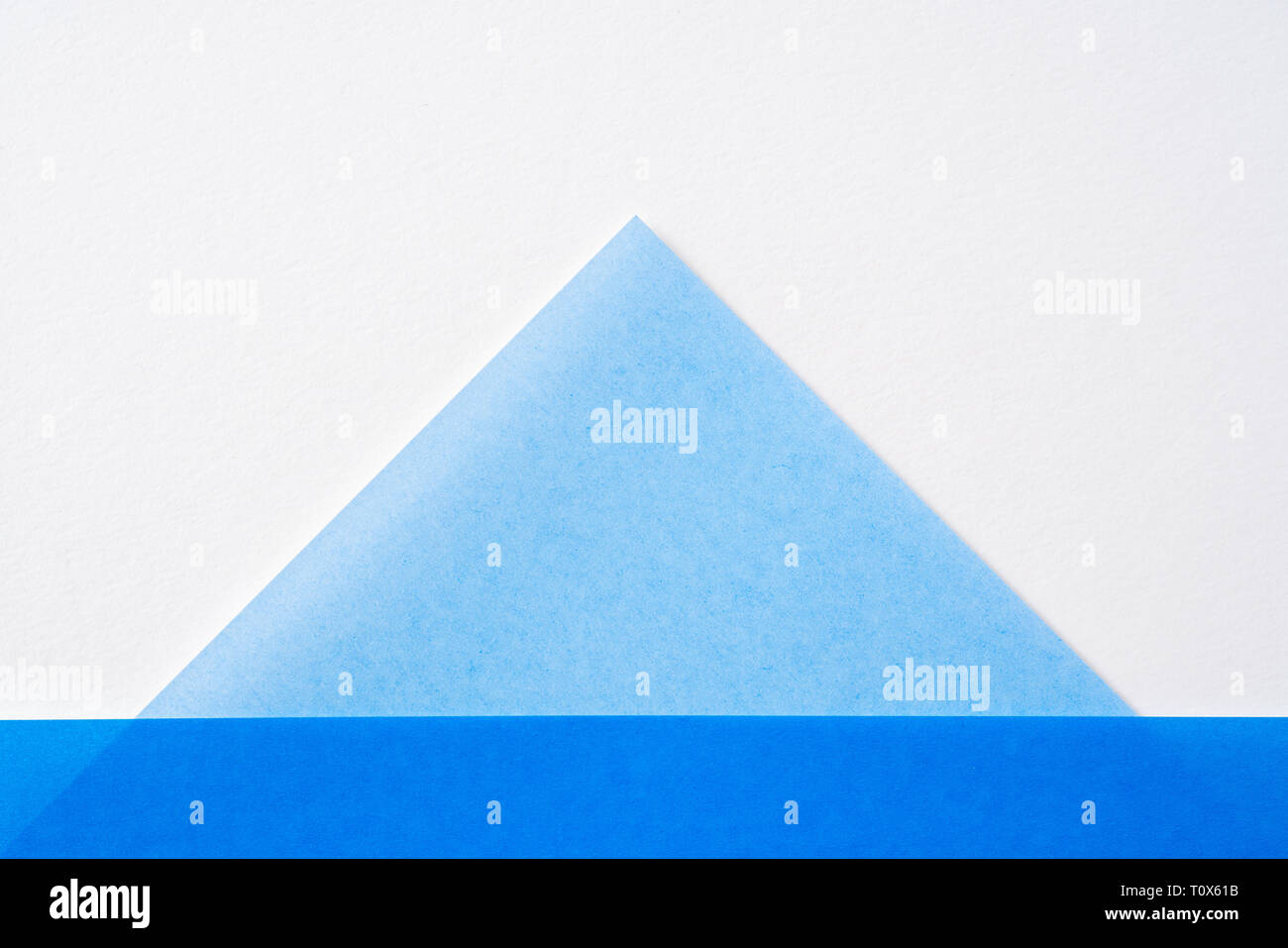 Design concept - blue paper background for mockup Stock Photo - Alamy