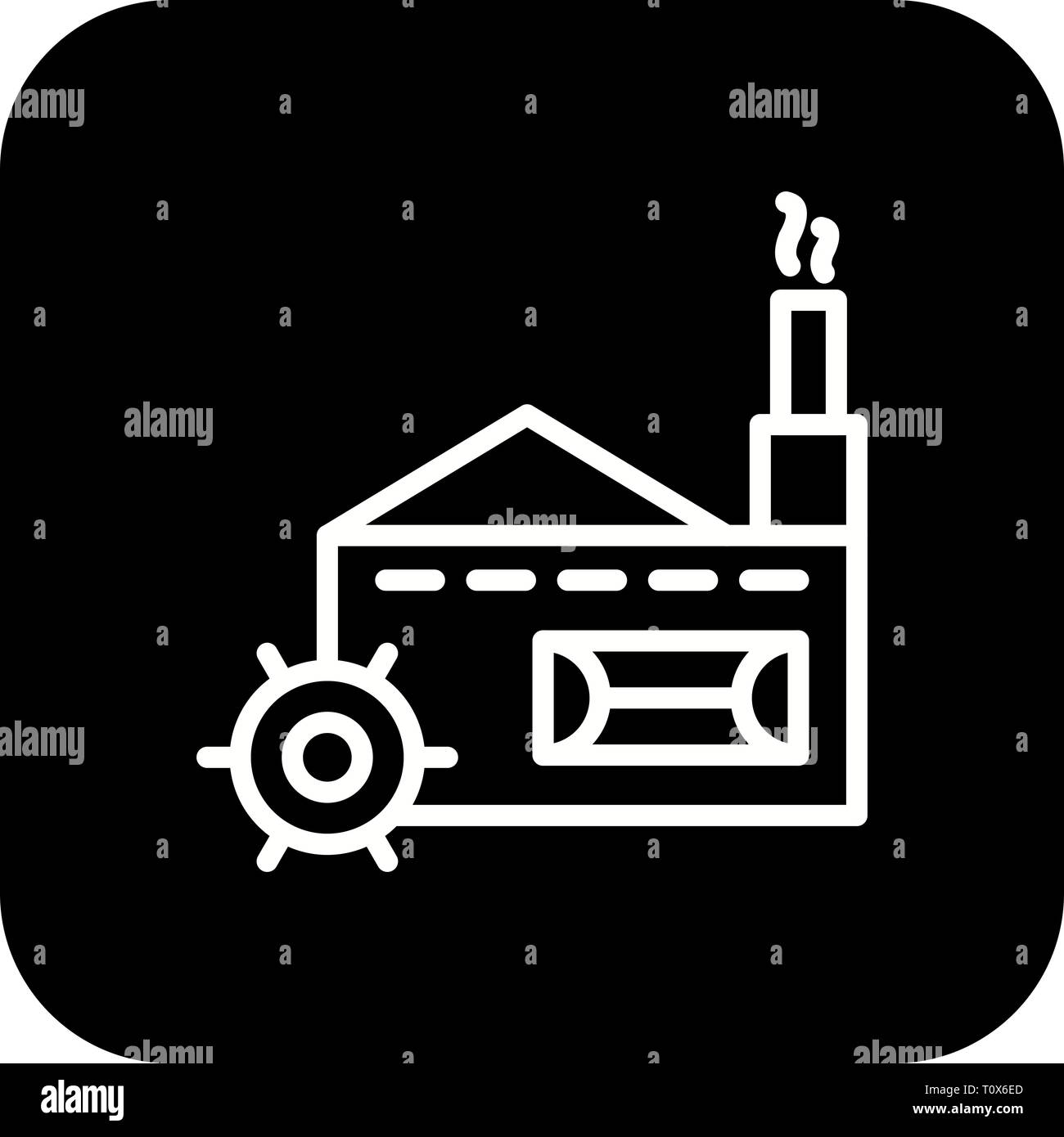 Illustration Mill Icon Stock Photo - Alamy