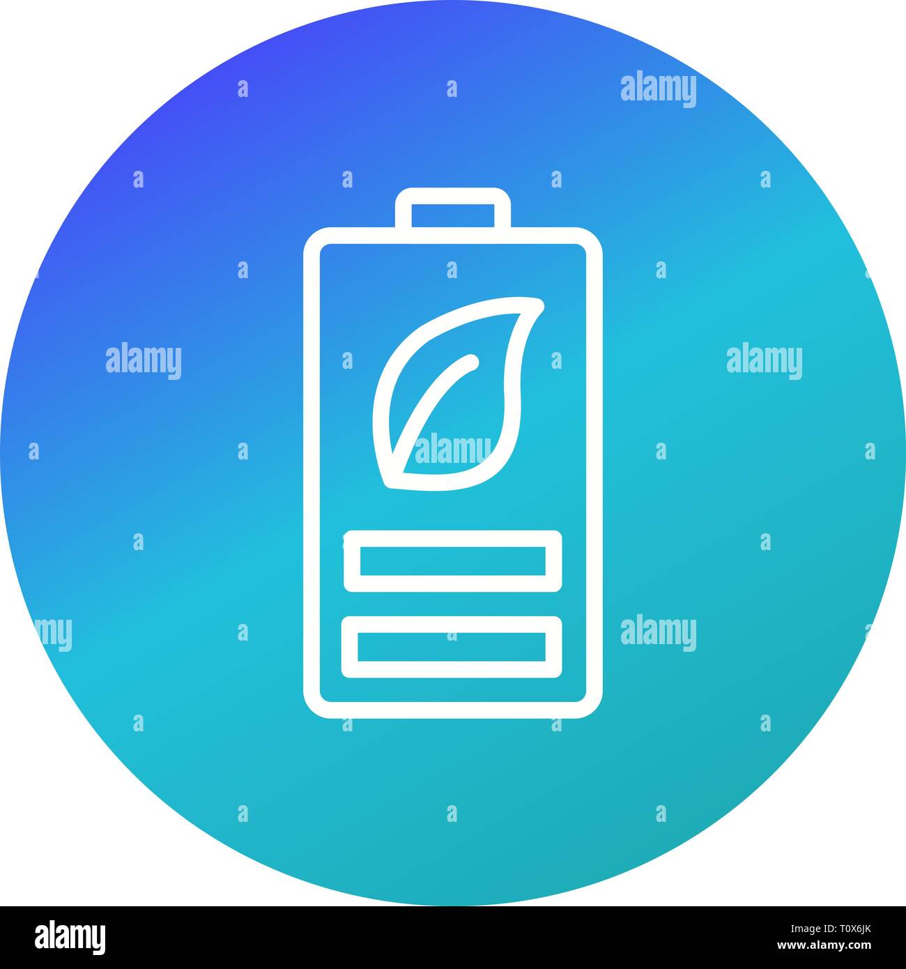 Renewable battery icon outline hi-res stock photography and images - Alamy