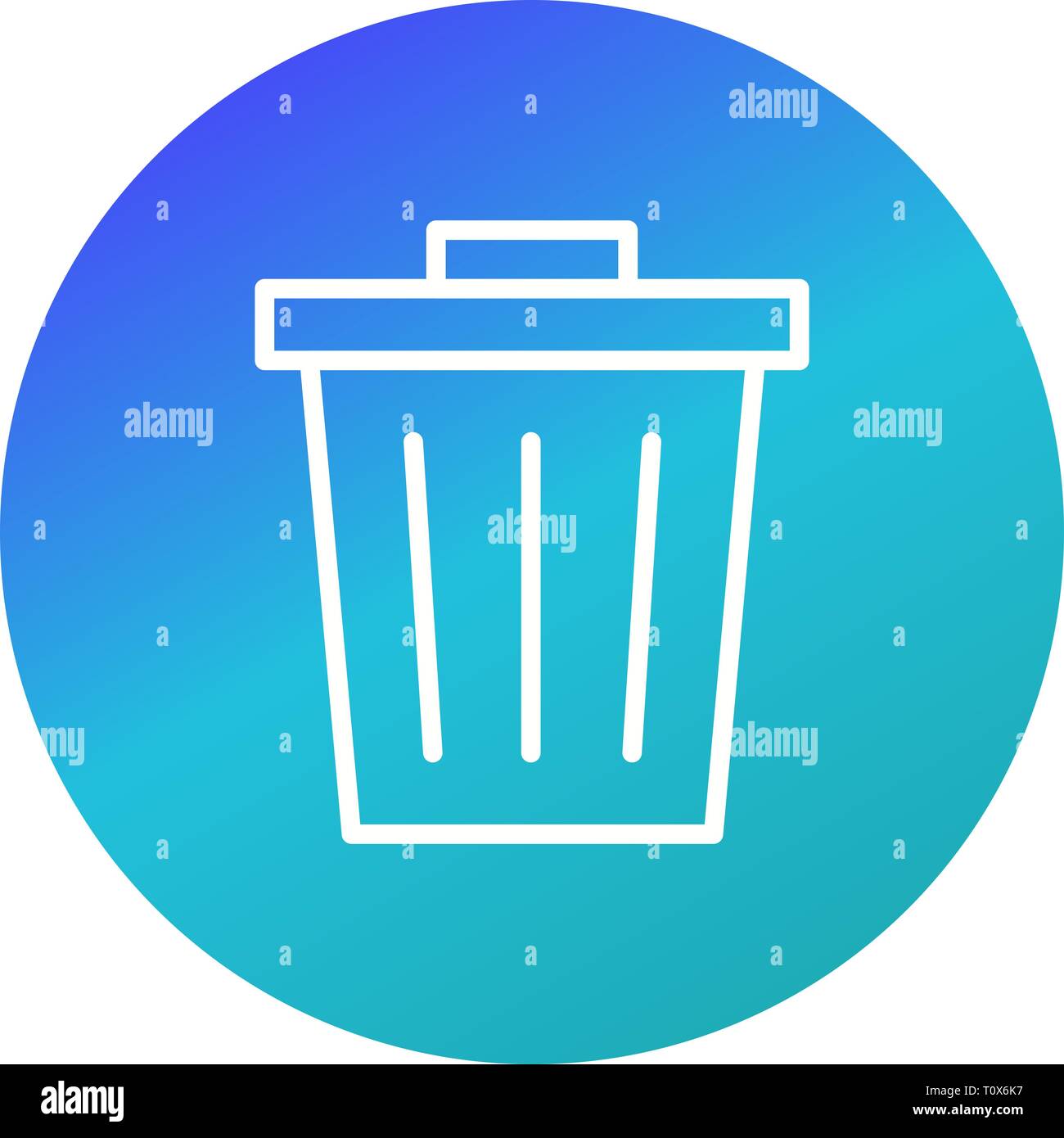 Illustration Waste Icon Stock Photo - Alamy