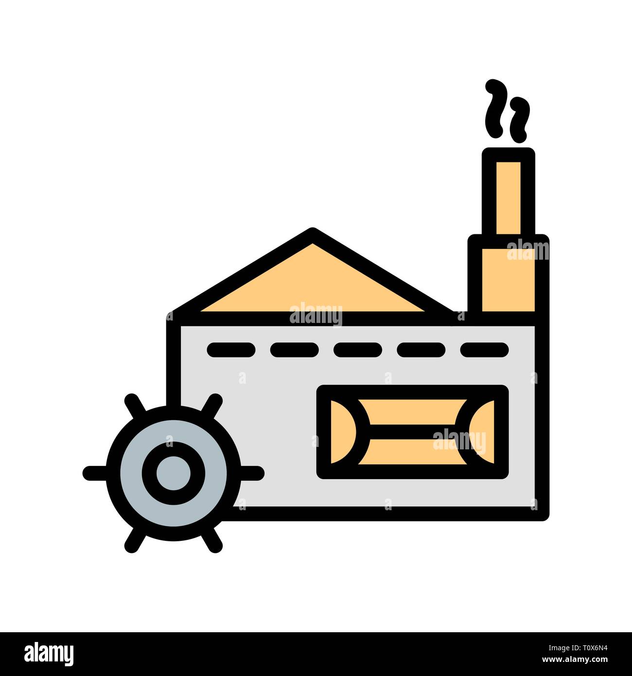 Illustration Mill Icon Stock Photo - Alamy