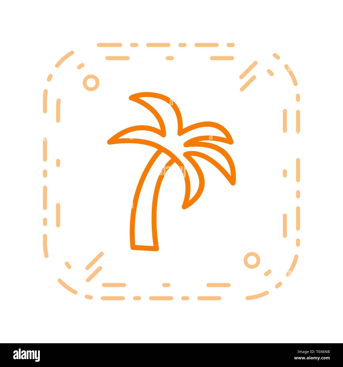 Illustration Palm Tree Icon Stock Photo - Alamy