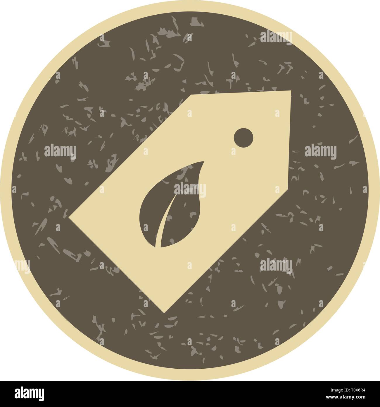 Illustration Eco Label Icon Stock Photo - Alamy