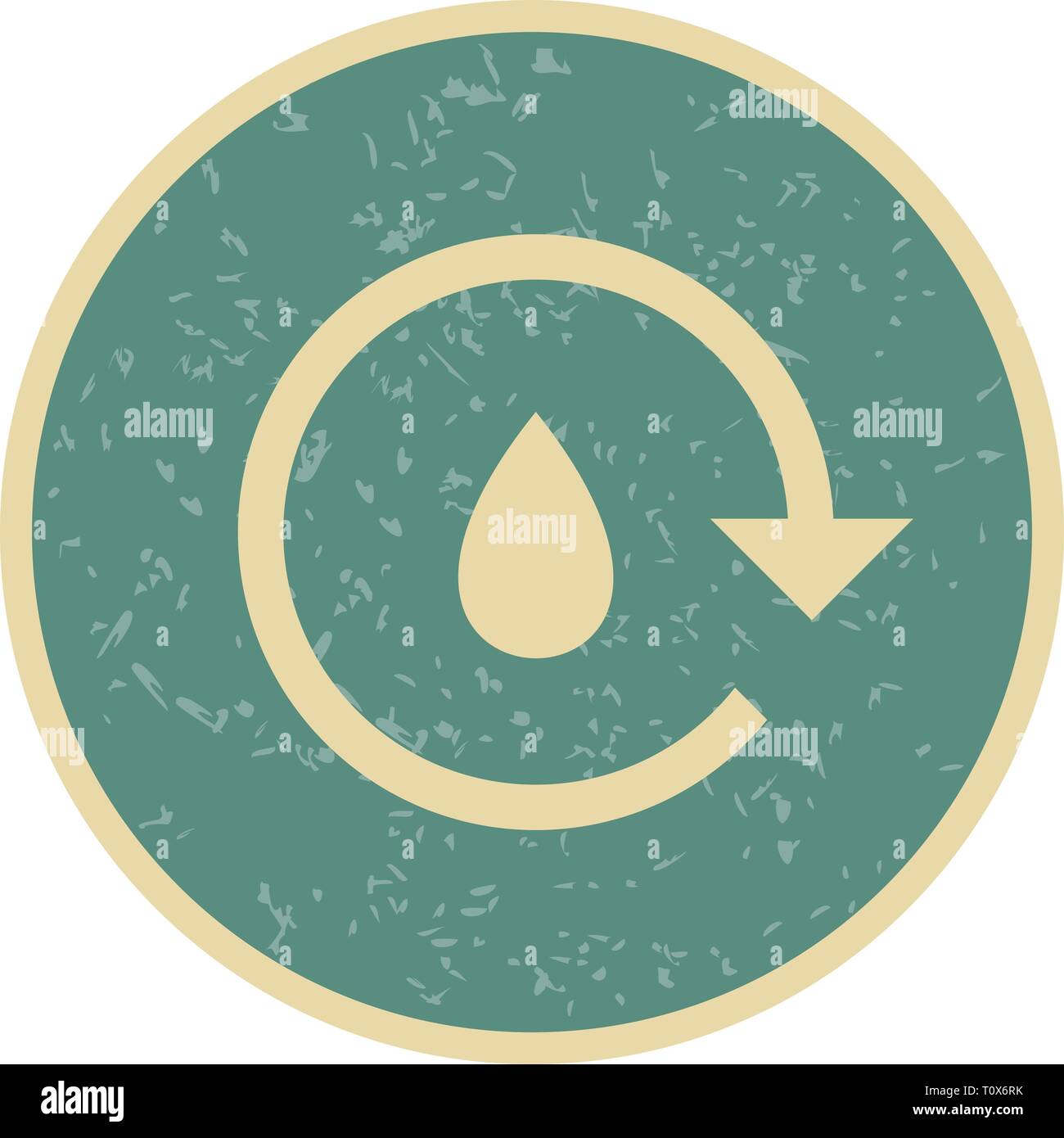 Illustration Water Recycle Icon Stock Photo - Alamy