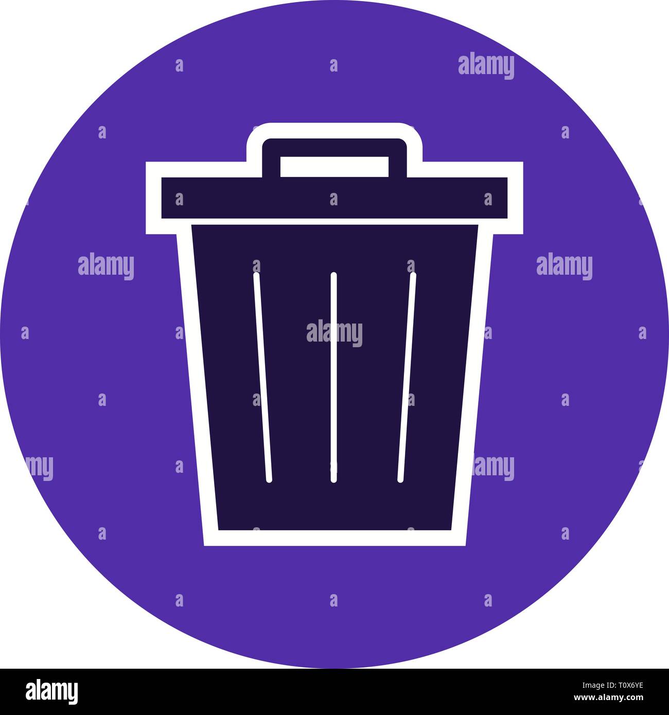 Illustration Waste Icon Stock Photo - Alamy