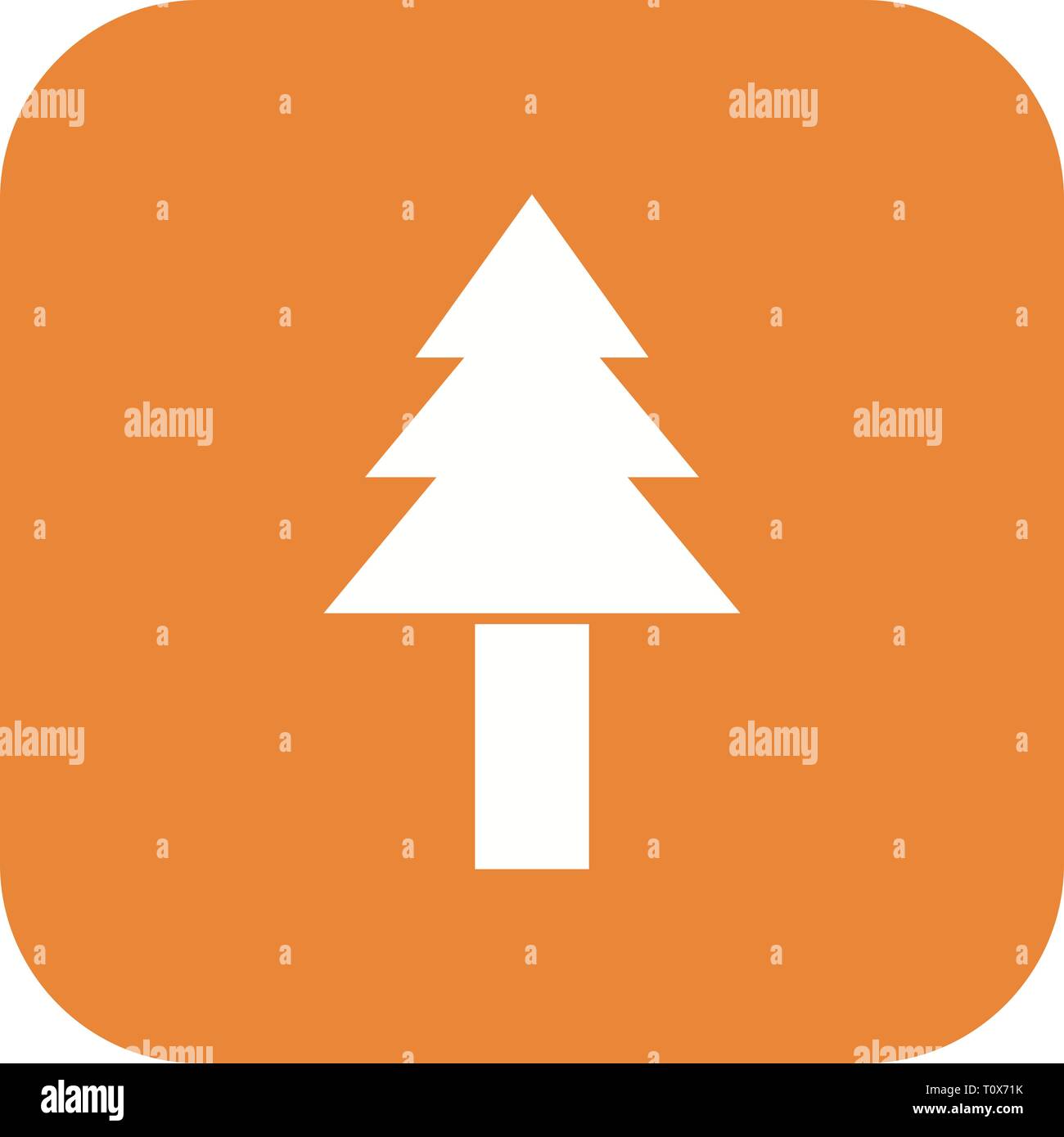 Illustration Pine Tree Icon Stock Photo - Alamy