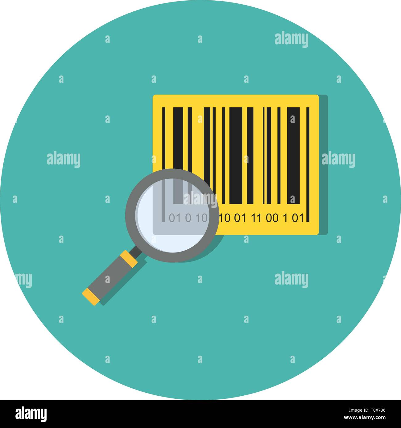 Illustration Find Product Icon Stock Photo - Alamy