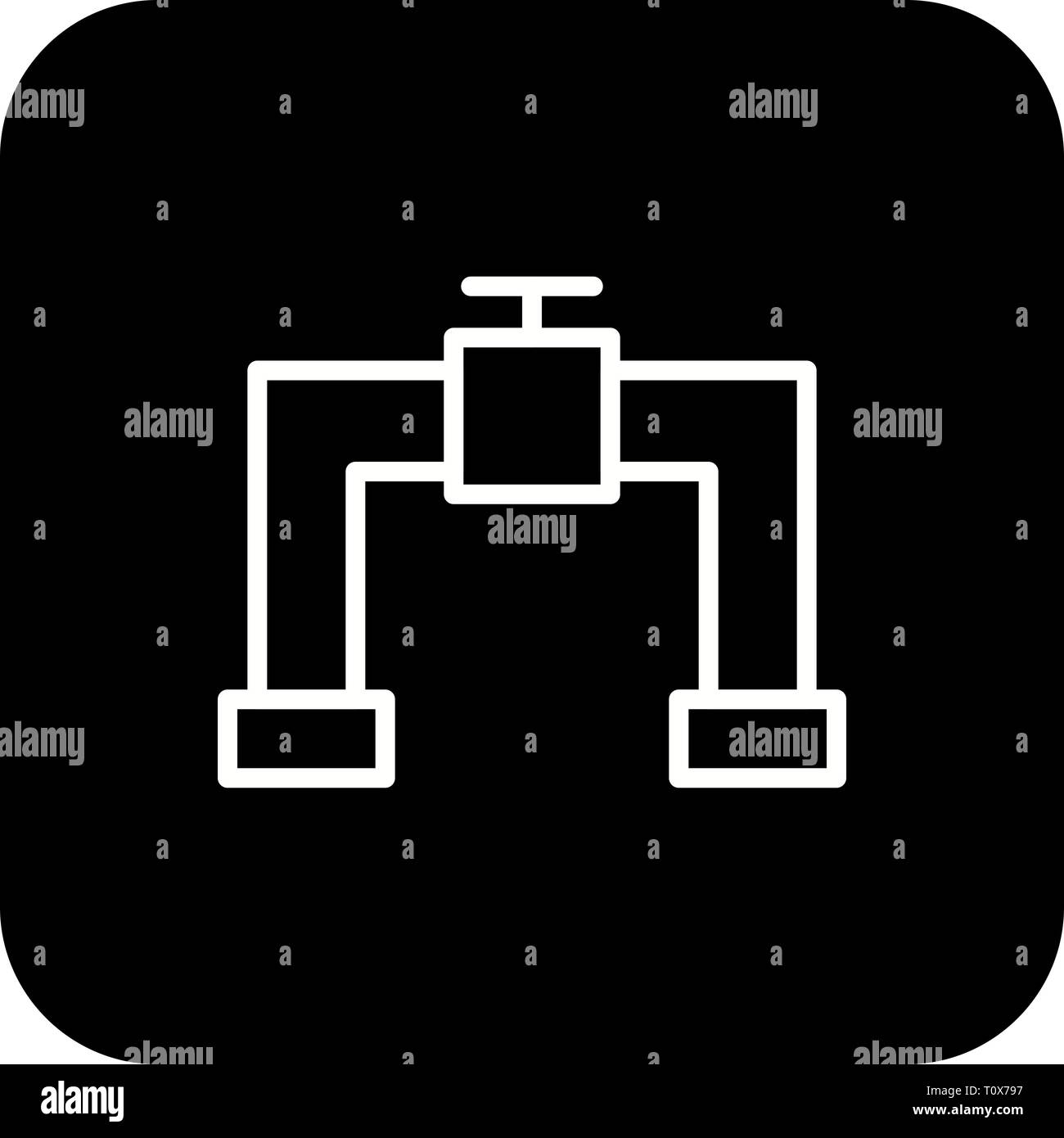 Illustration Pipe Icon Stock Photo - Alamy