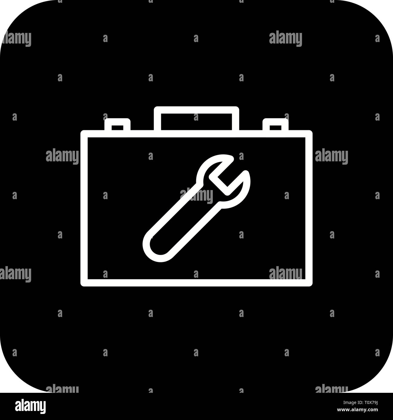 Illustration Tool box Icon Stock Photo - Alamy