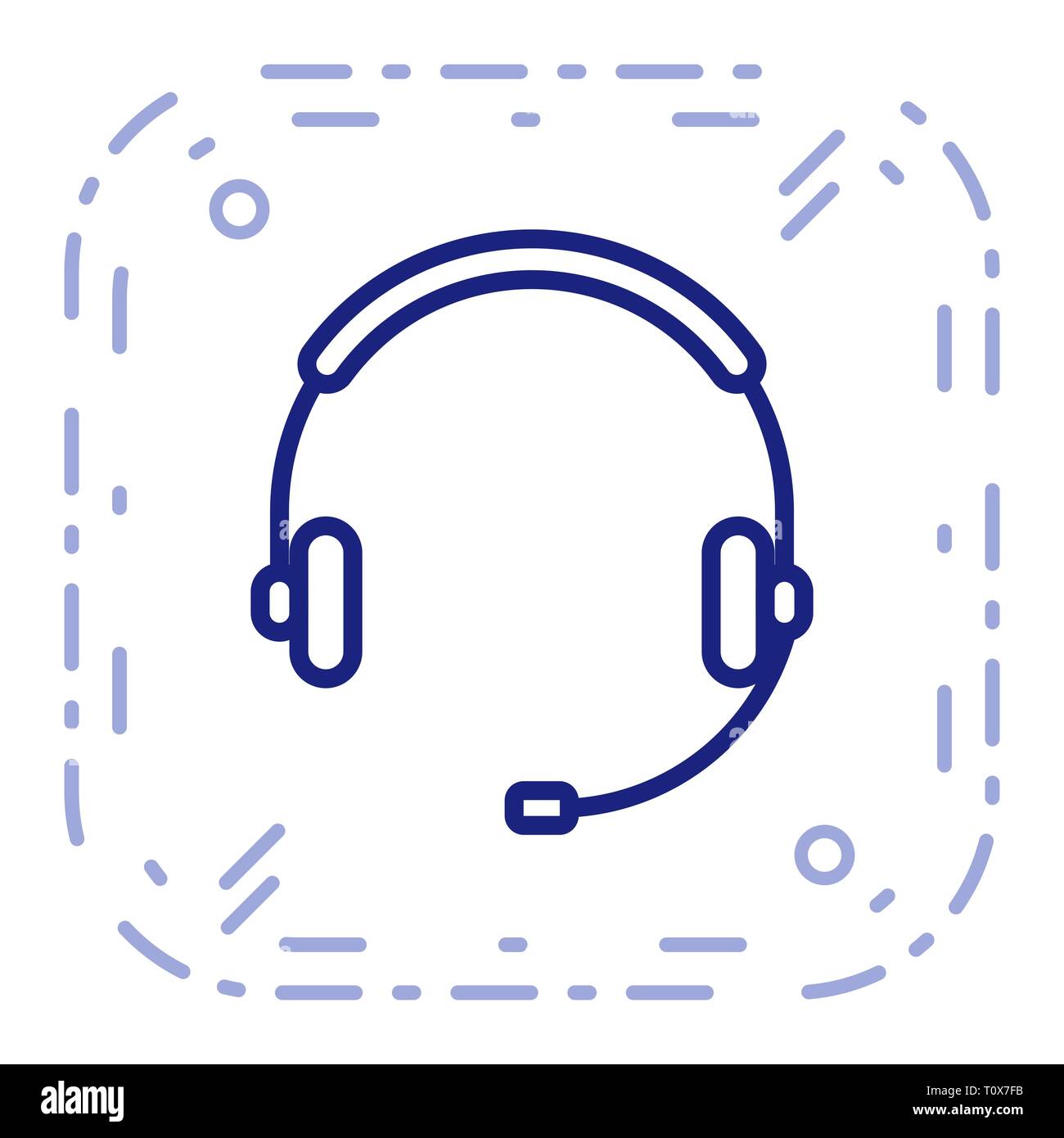 Illustration Customer Services Icon Stock Photo - Alamy