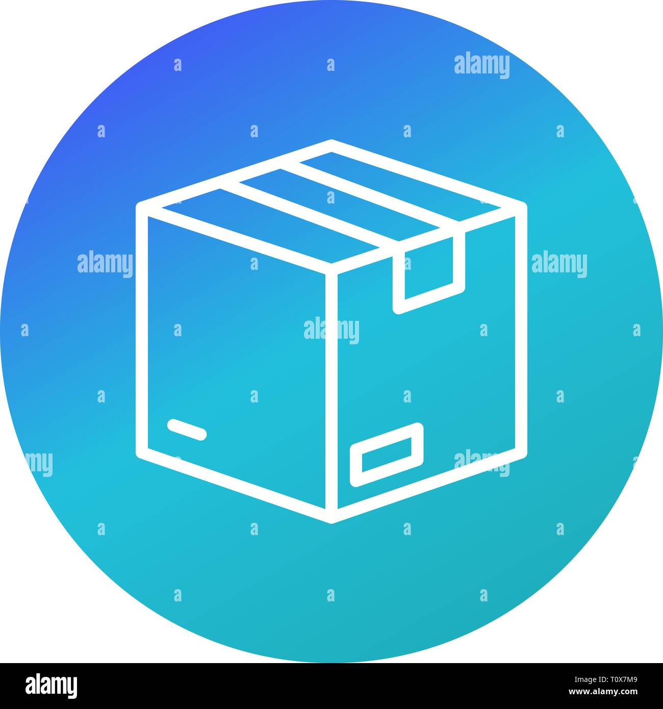 Illustration Package Icon Stock Photo - Alamy