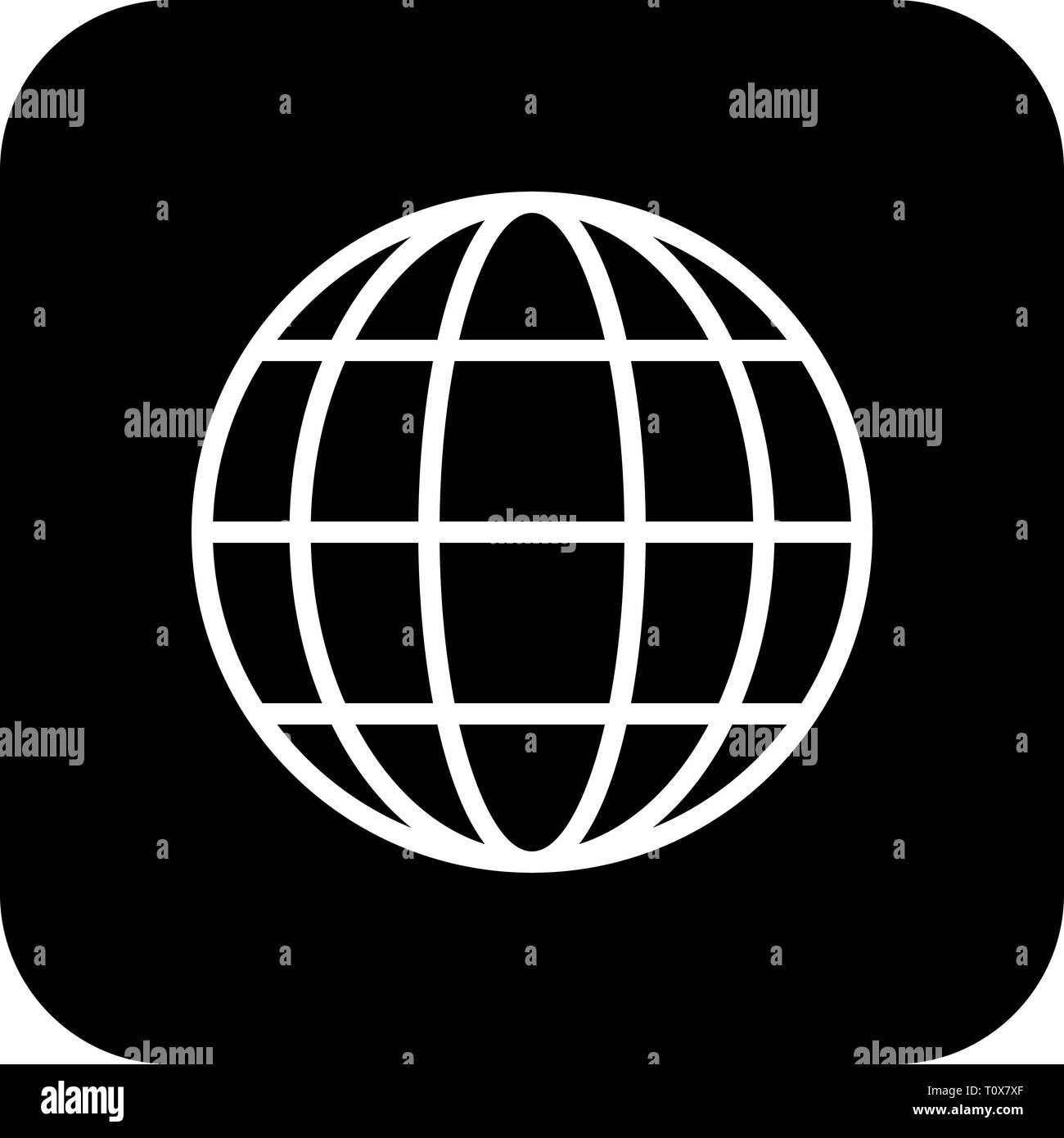 Illustration Globe Icon Stock Photo - Alamy