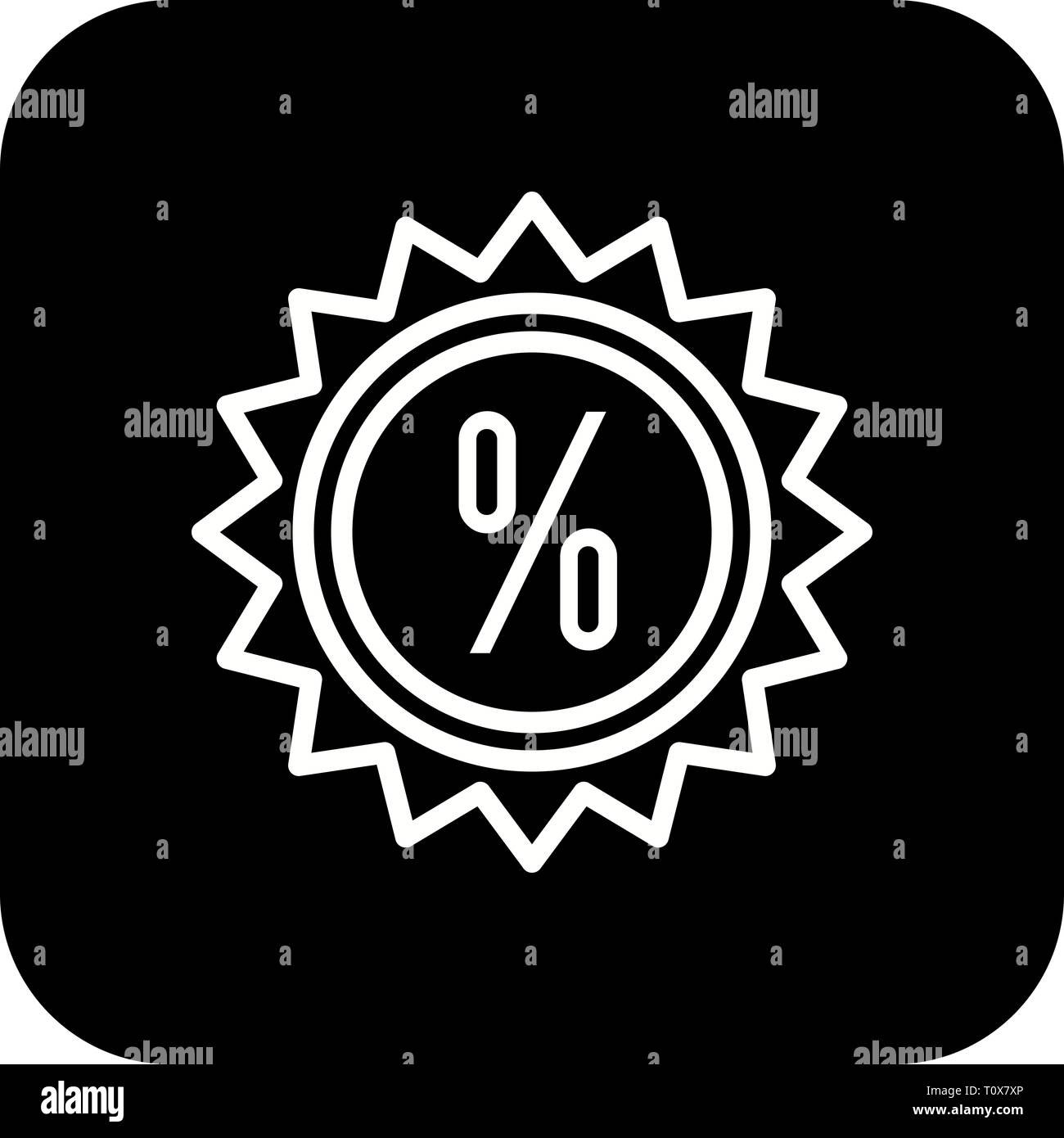 Illustration Discount Icon Stock Photo - Alamy