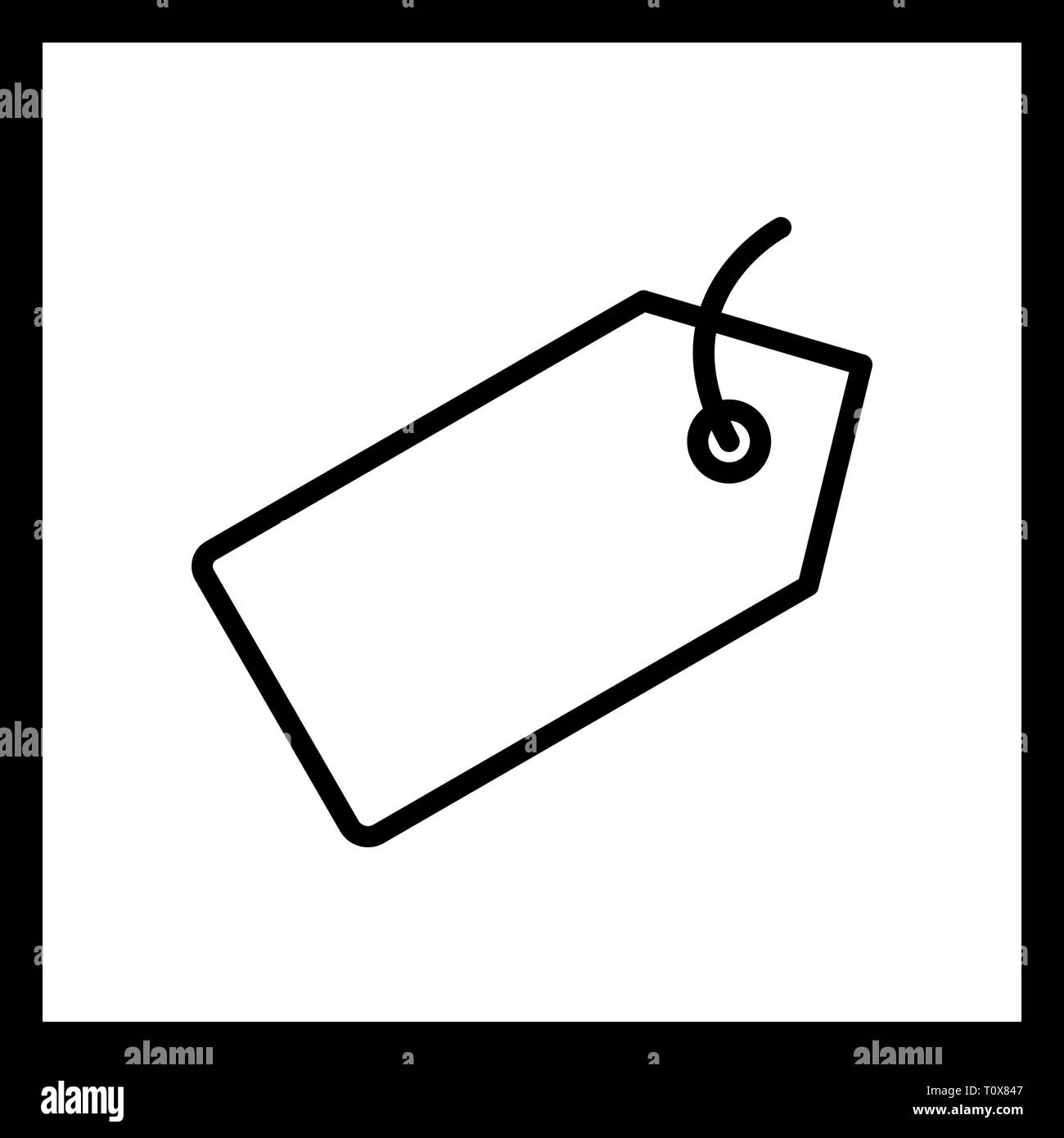 Illustration Tag Icon Stock Photo - Alamy