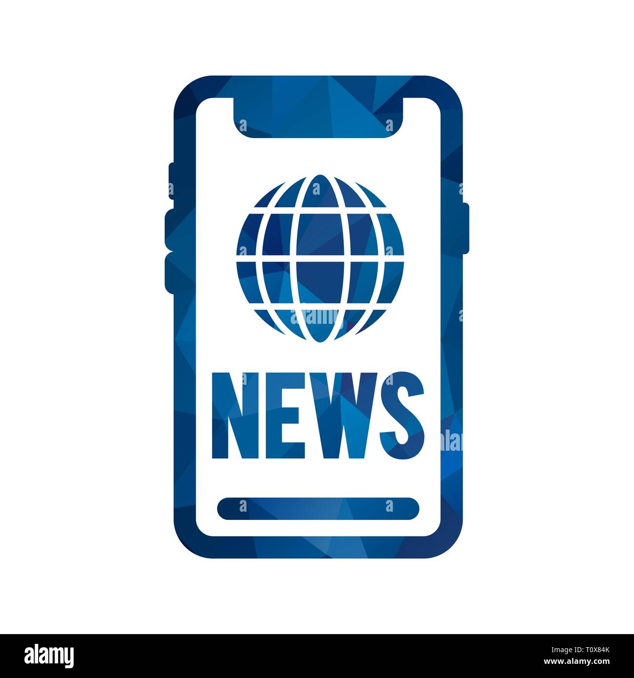 Illustration News Icon Stock Photo - Alamy