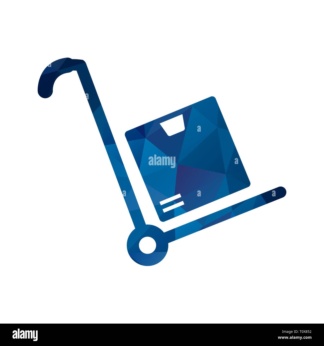 Illustration Trolley Icon Stock Photo - Alamy