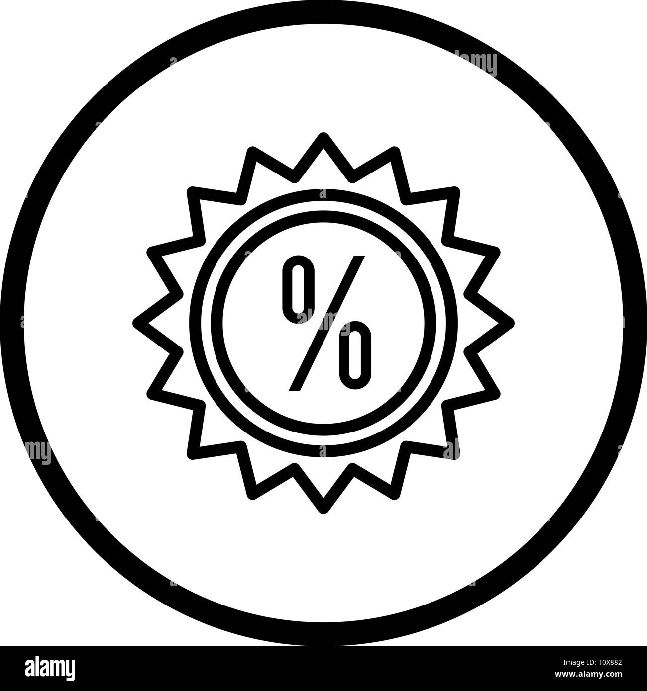 Illustration Discount Icon Stock Photo - Alamy