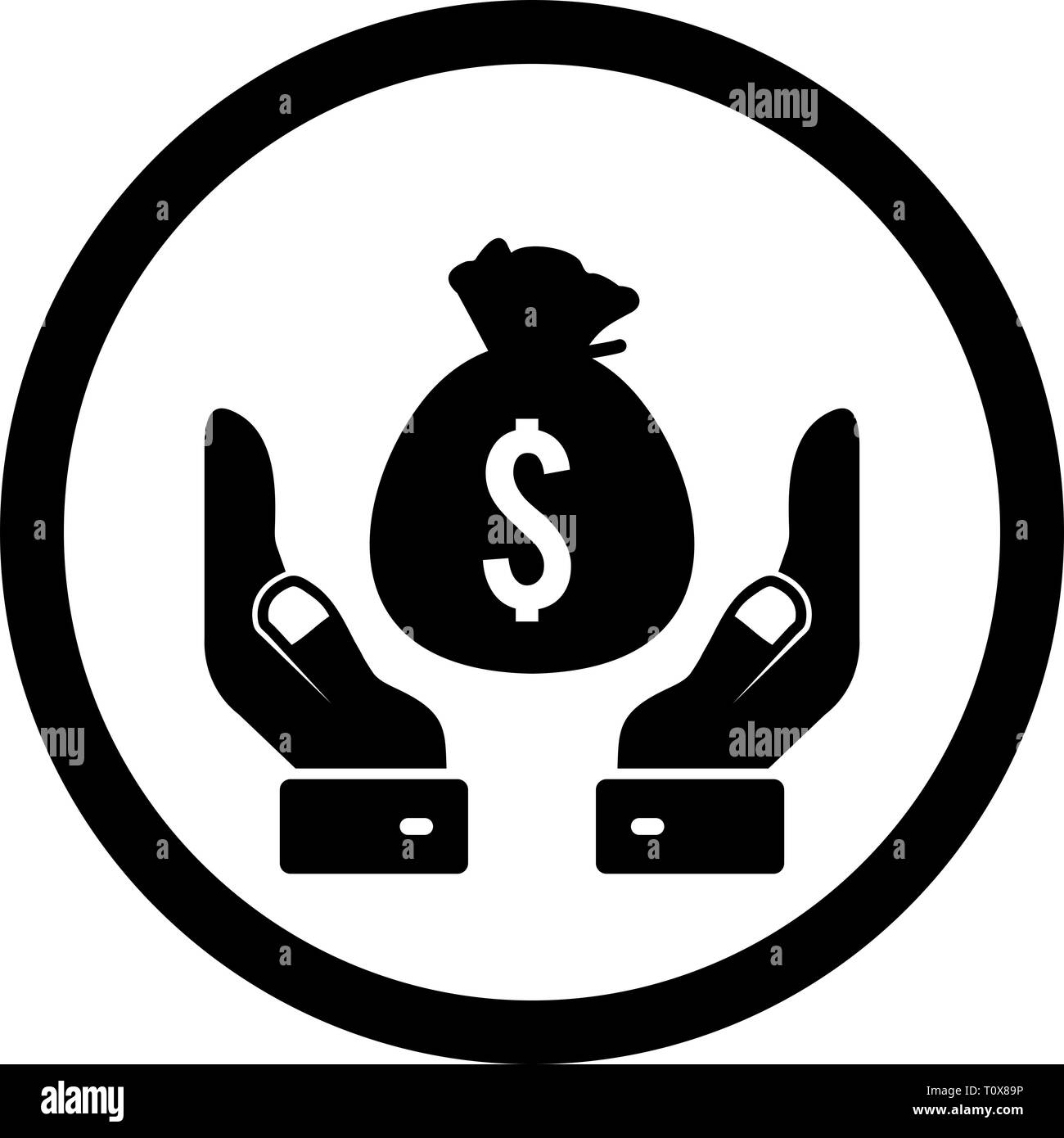 Illustration saving Icon Stock Photo - Alamy