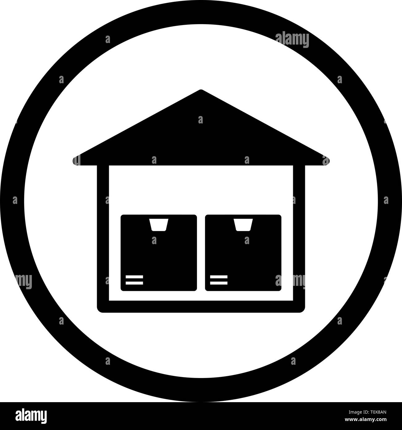 Illustration Storage Unit Icon Stock Photo - Alamy