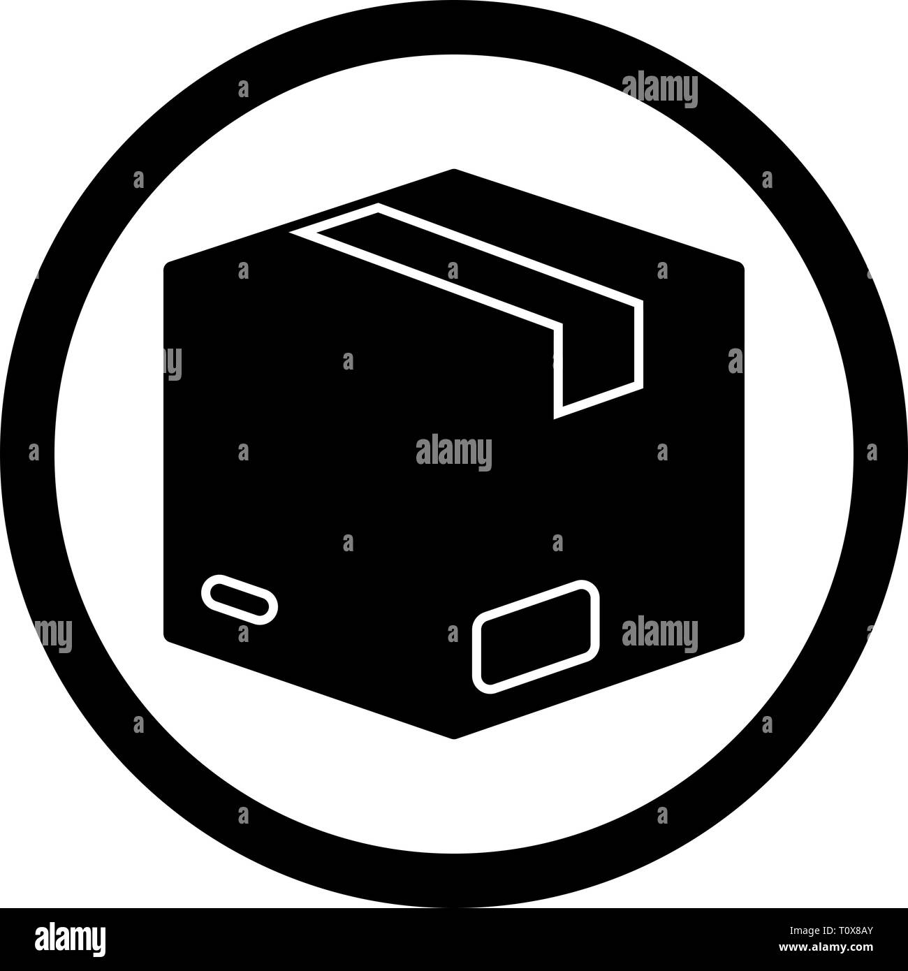 Illustration Package Icon Stock Photo - Alamy