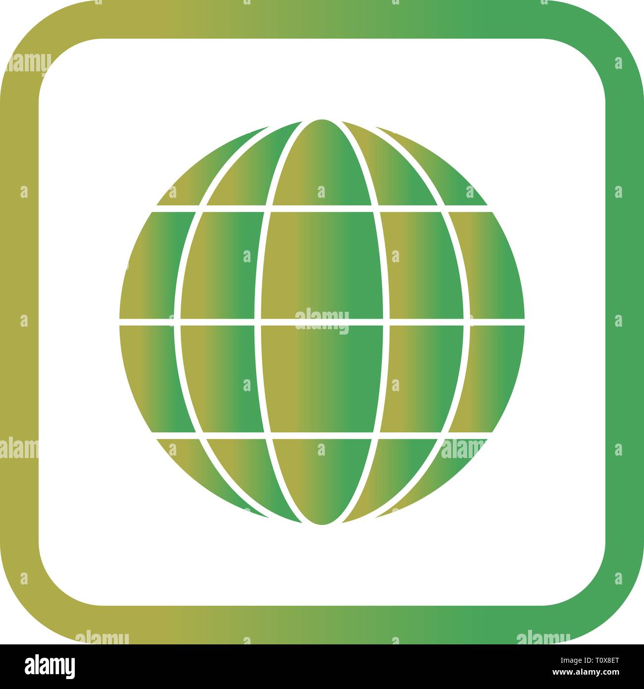 Illustration Globe Icon Stock Photo - Alamy