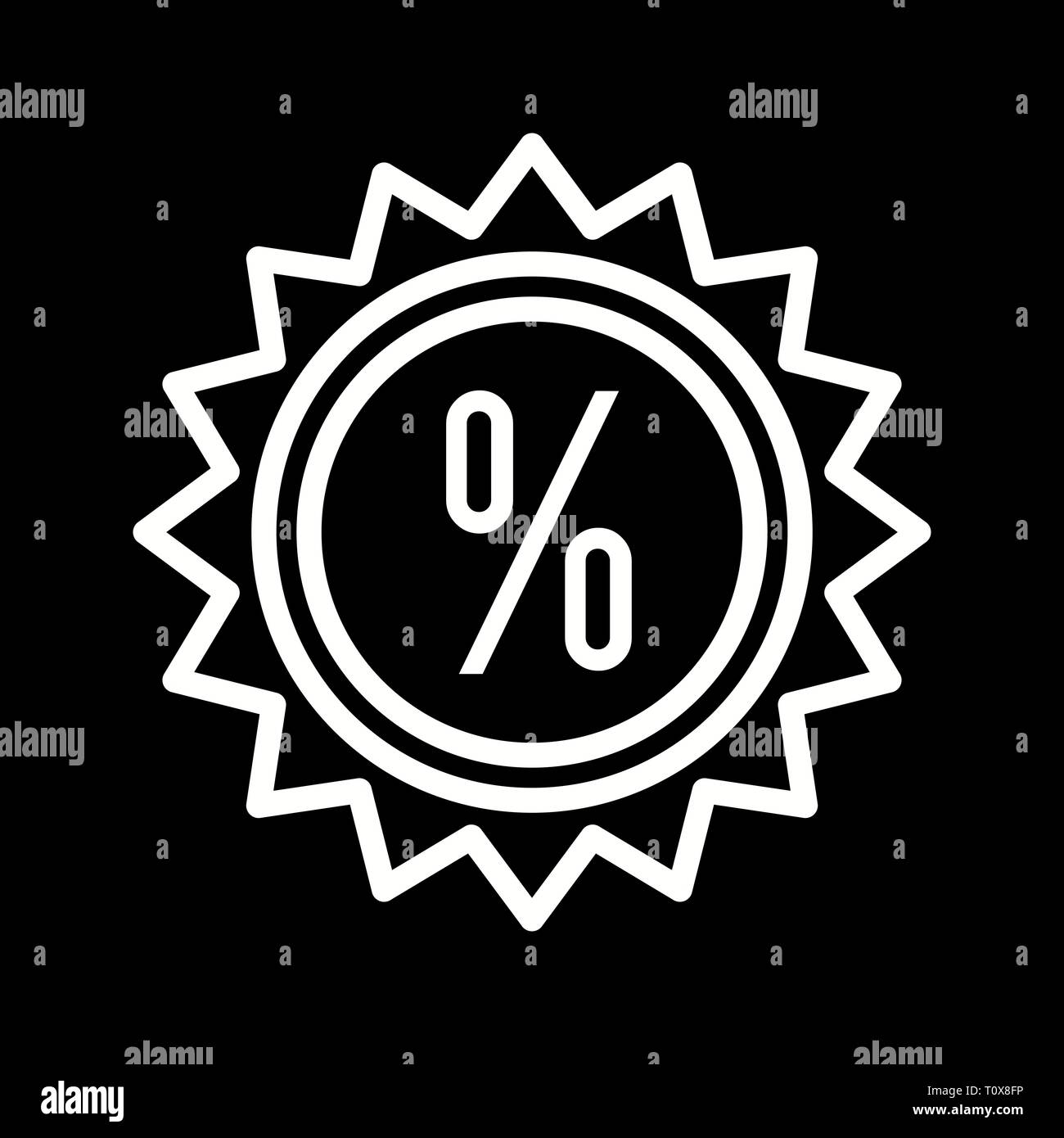 Illustration Discount Icon Stock Photo - Alamy
