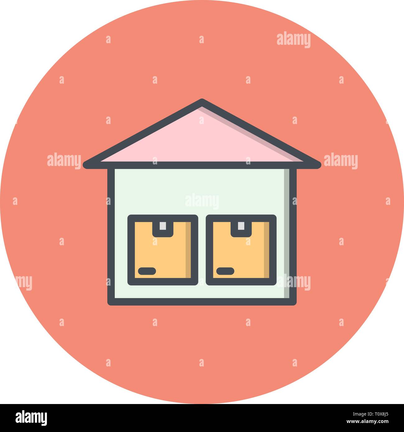 Illustration Storage Unit Icon Stock Photo - Alamy
