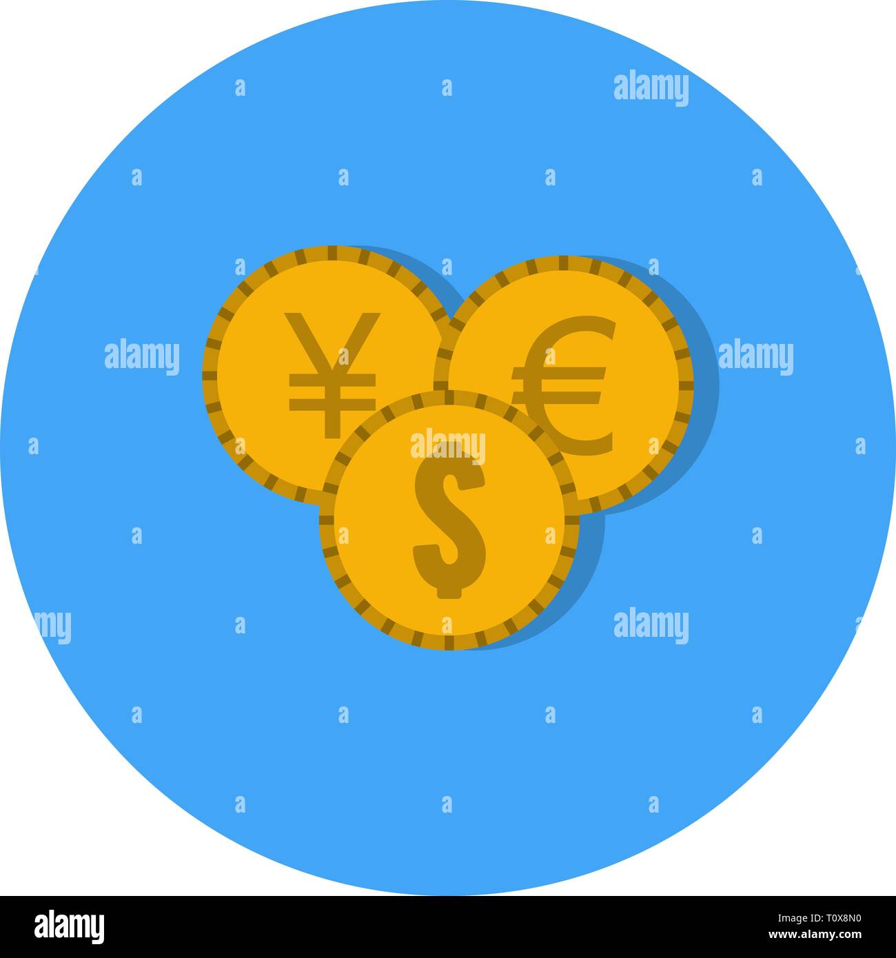 Illustration Currencies Icon Stock Photo - Alamy