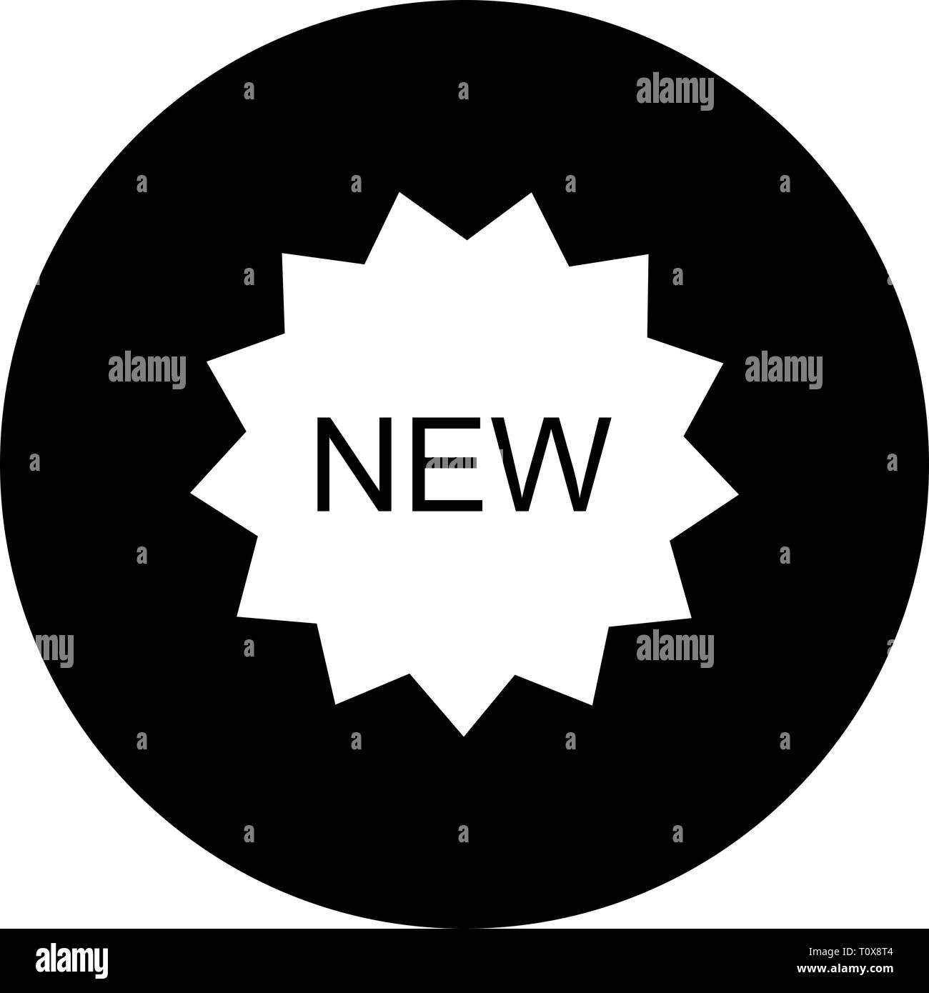 Illustration New Icon Stock Photo - Alamy