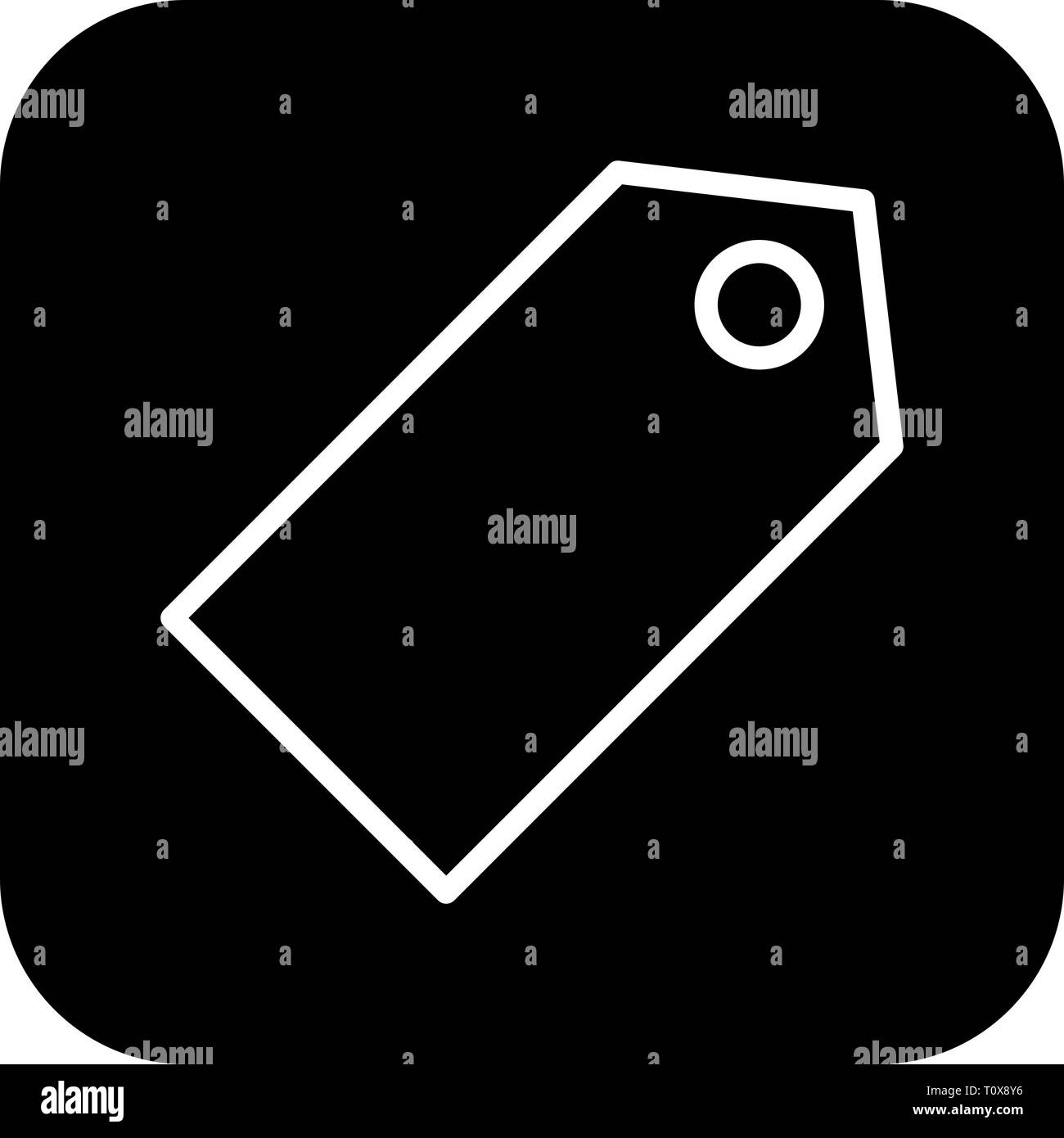 Illustration Tag Icon Stock Photo - Alamy