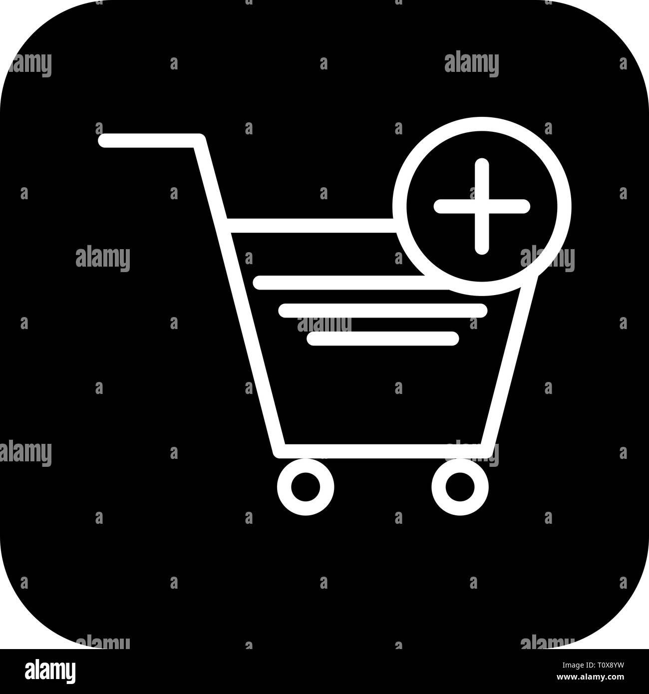 Illustration Add to Cart Vector Icon Stock Photo - Alamy