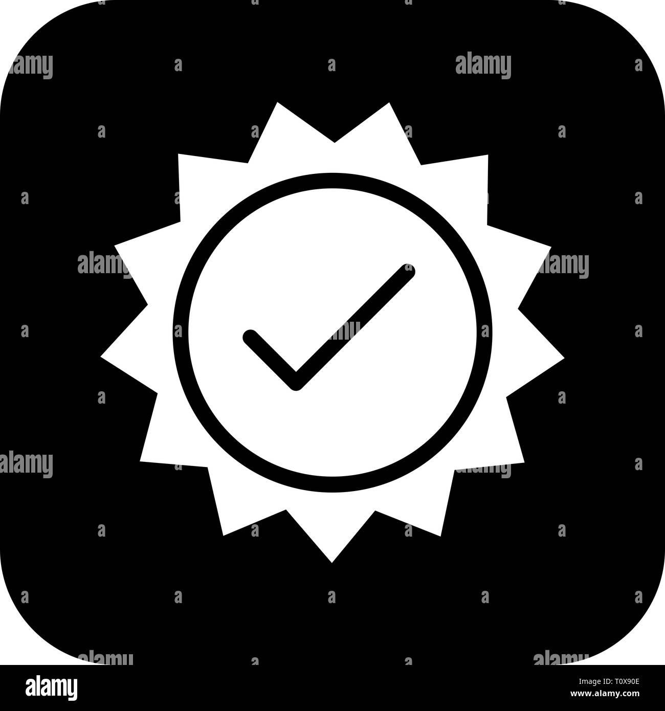 Illustration Valid Stamp Icon Stock Photo - Alamy