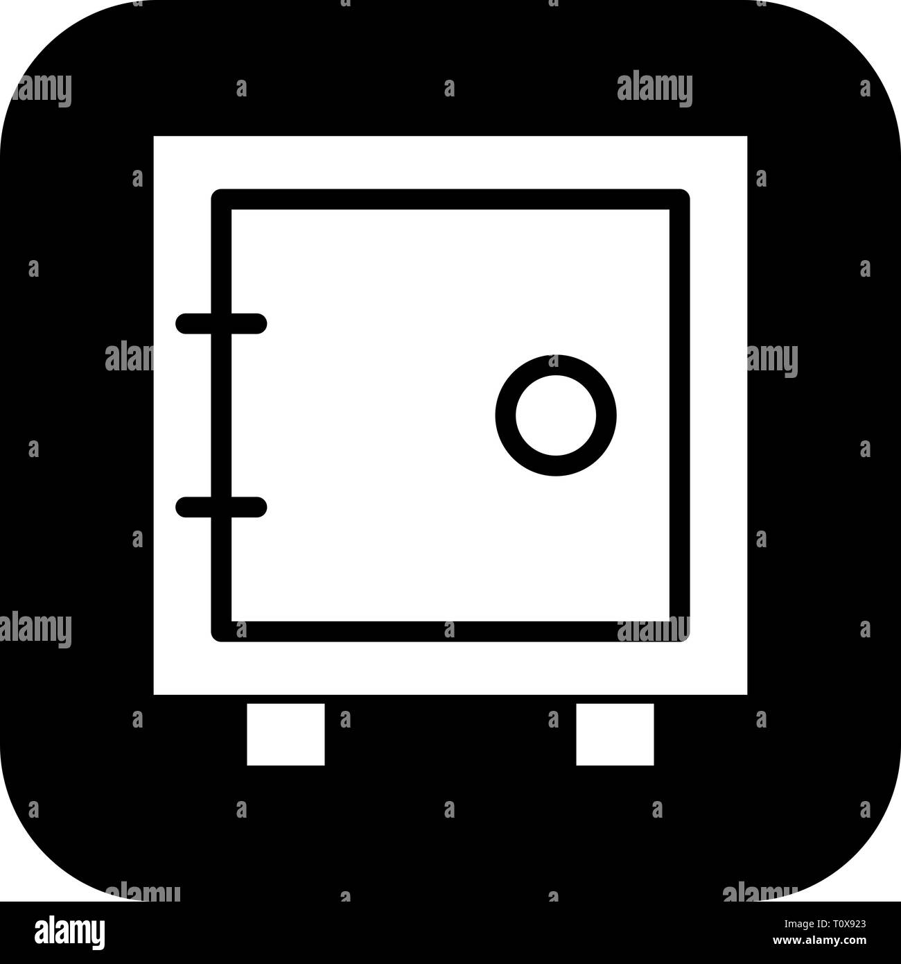 Illustration Vault Icon Stock Photo - Alamy