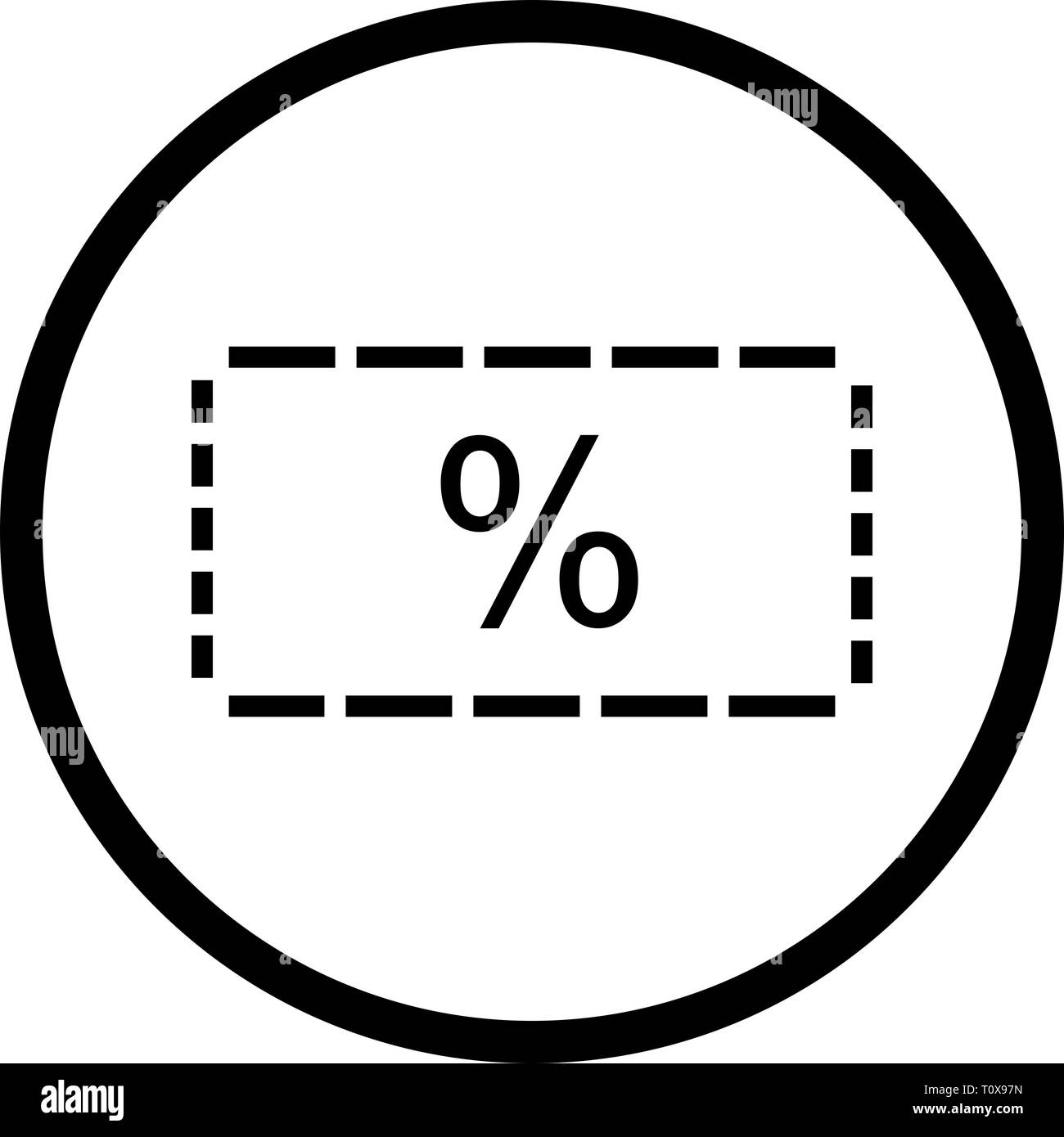 Illustration Discount Icon Stock Photo - Alamy