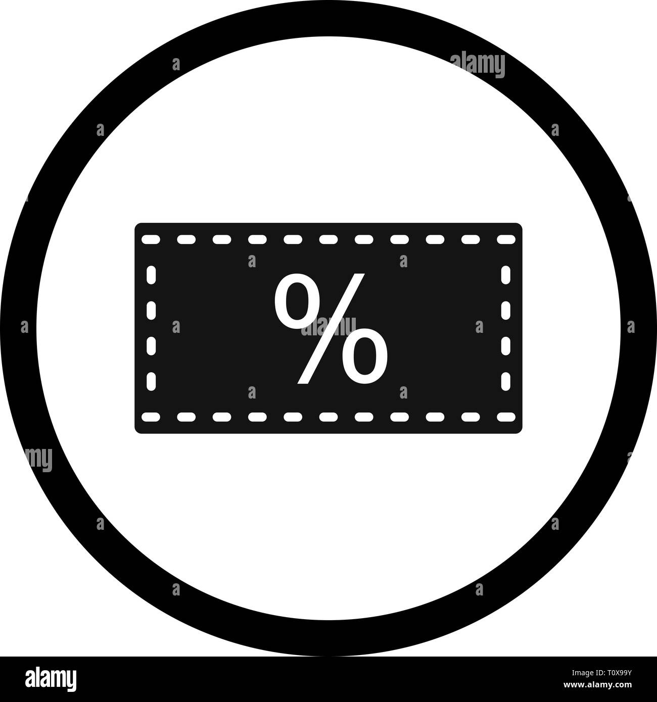 Illustration Discount Icon Stock Photo - Alamy