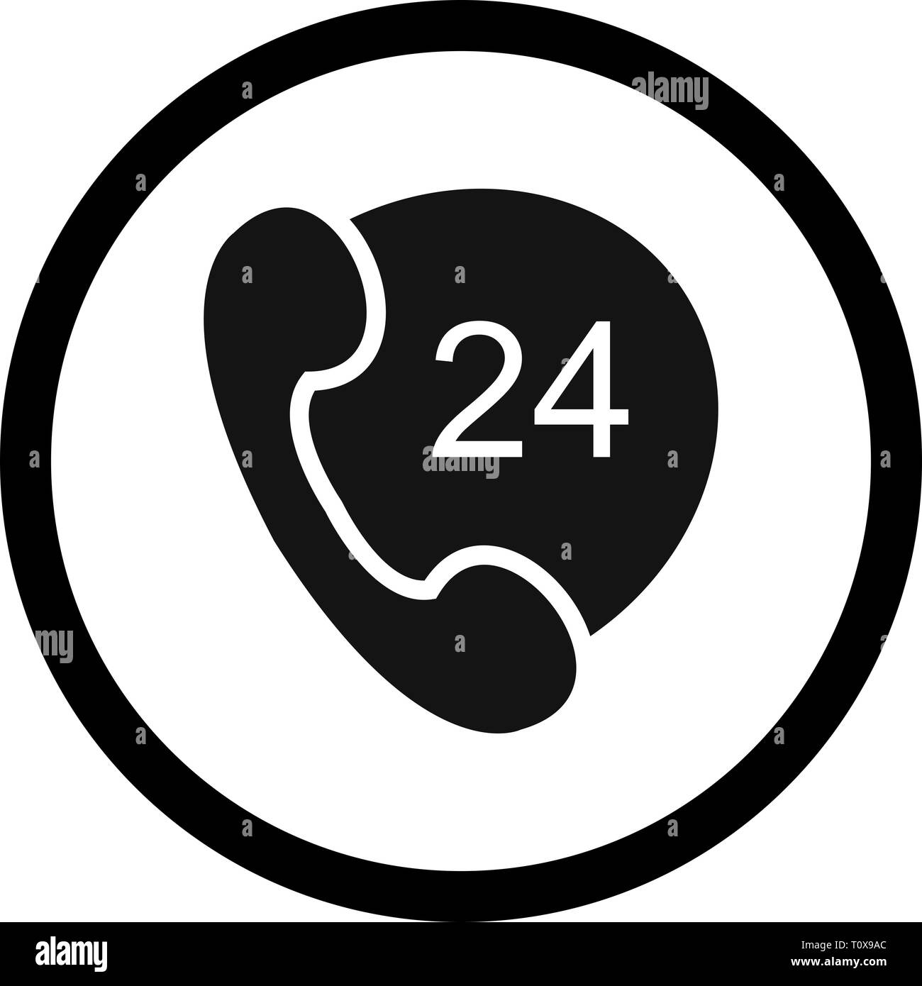 Illustration Phone Services Icon Stock Photo - Alamy