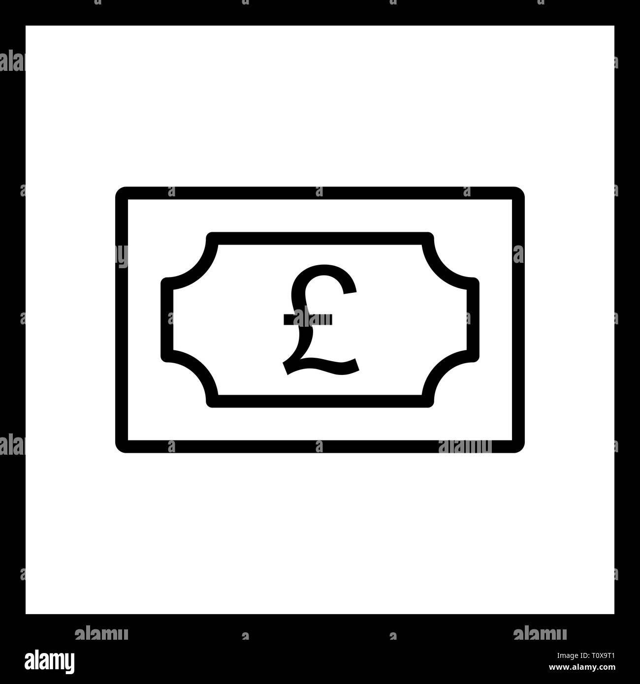 Illustration Pound Icon Stock Photo - Alamy