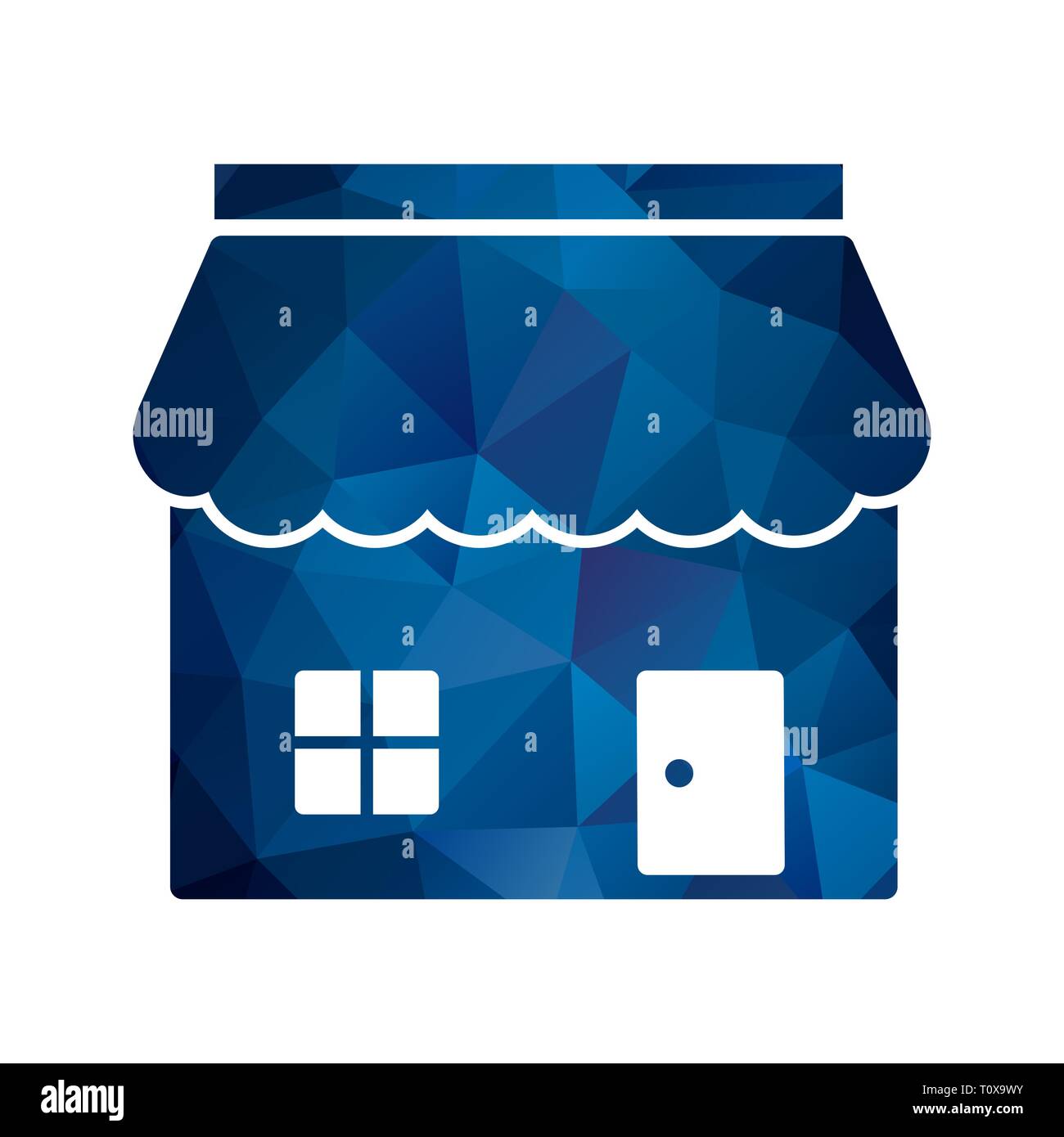 Illustration Shop Icon Stock Photo - Alamy