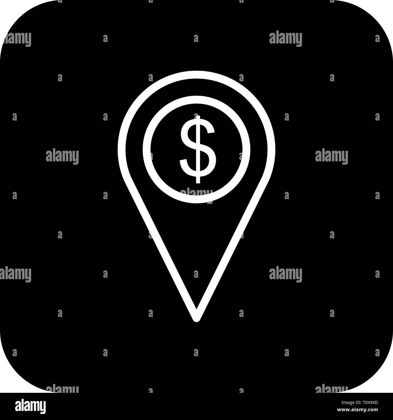 Illustration Business Location Icon Stock Photo - Alamy