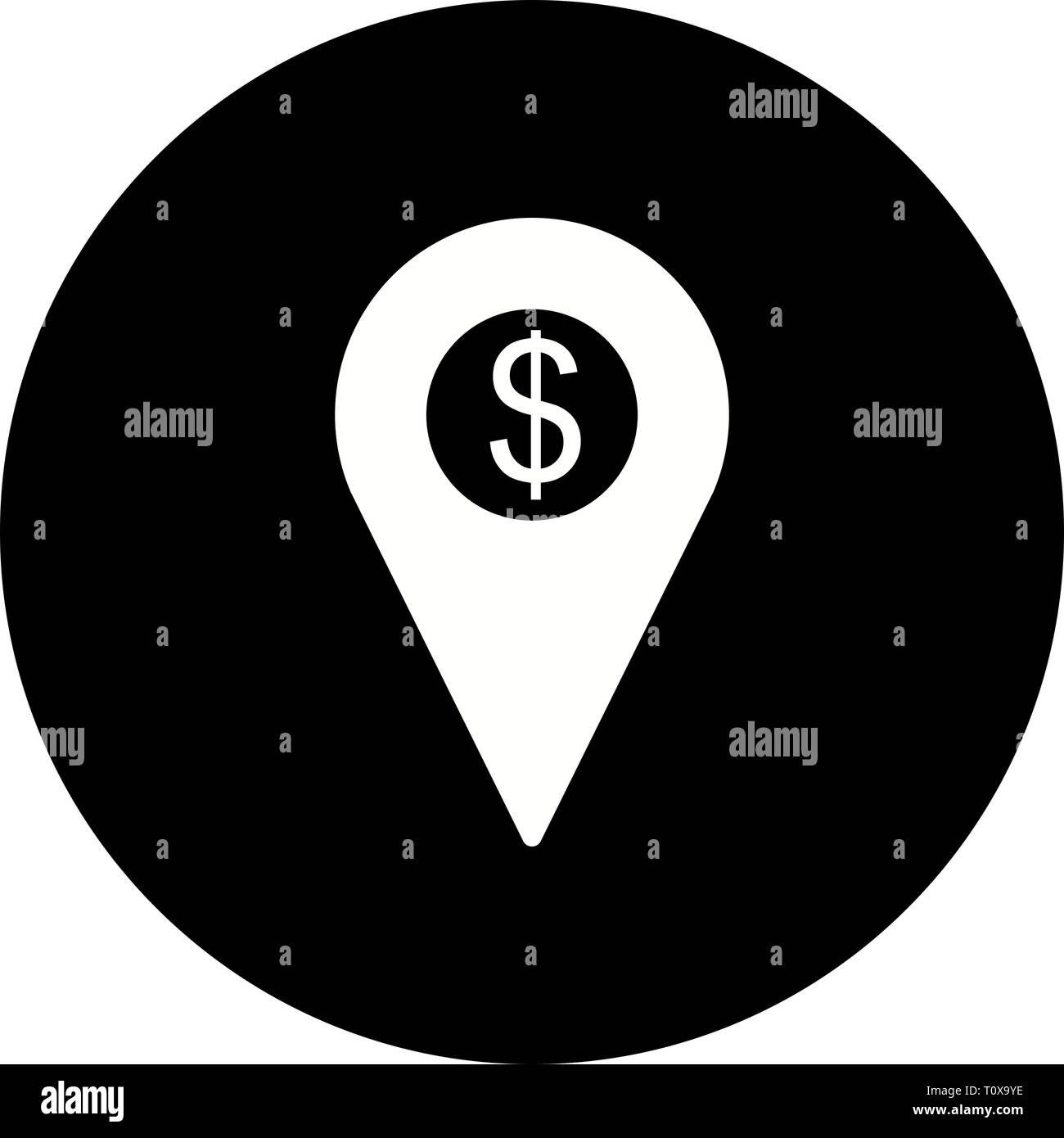 Illustration Business Location Icon Stock Photo - Alamy