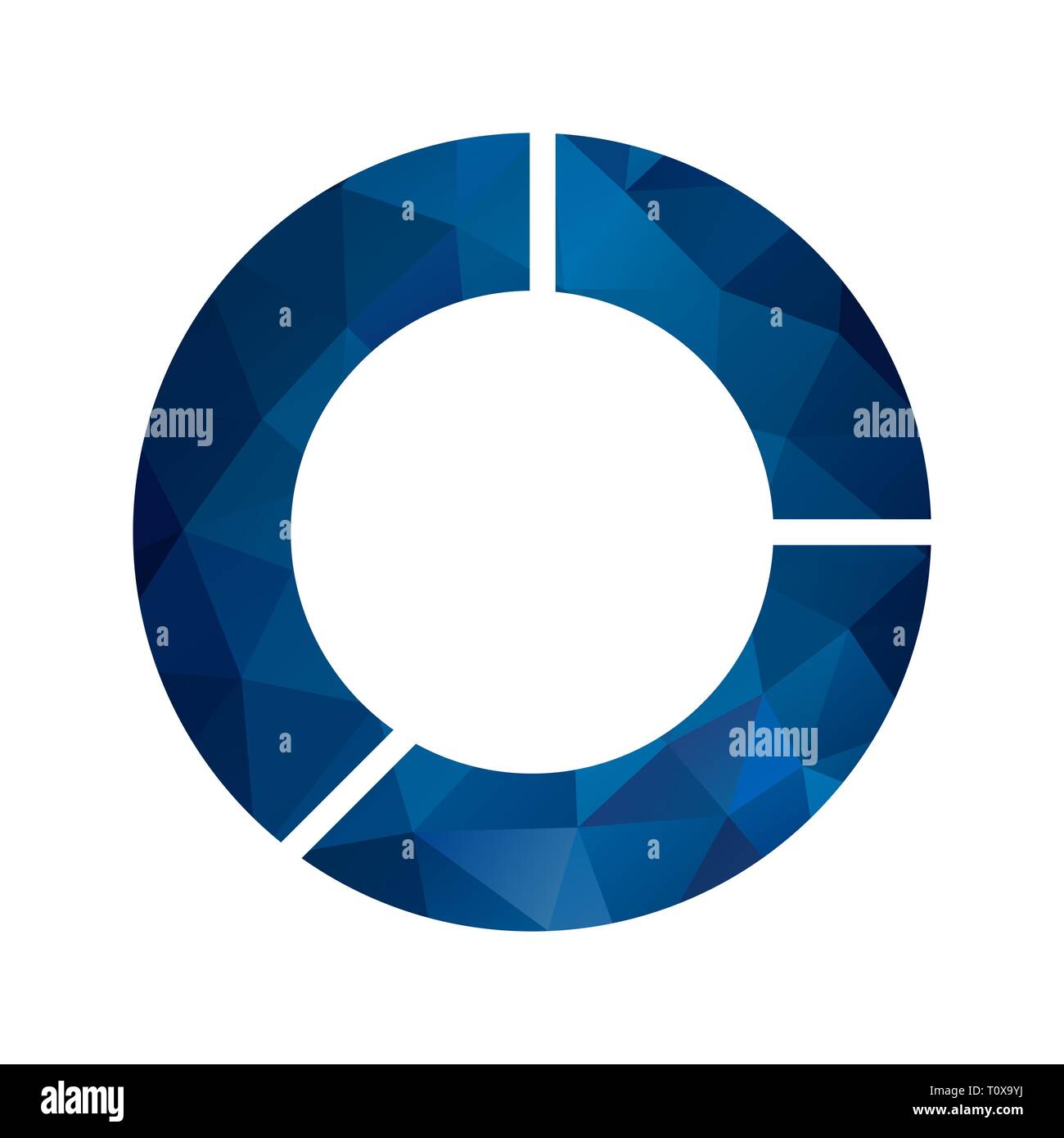 1 3 pie chart Cut Out Stock Images & Pictures - Alamy