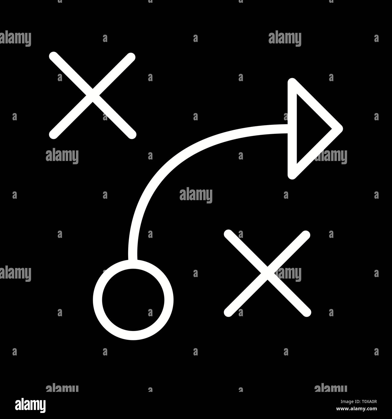 Illustration Tactics Icon Stock Photo - Alamy