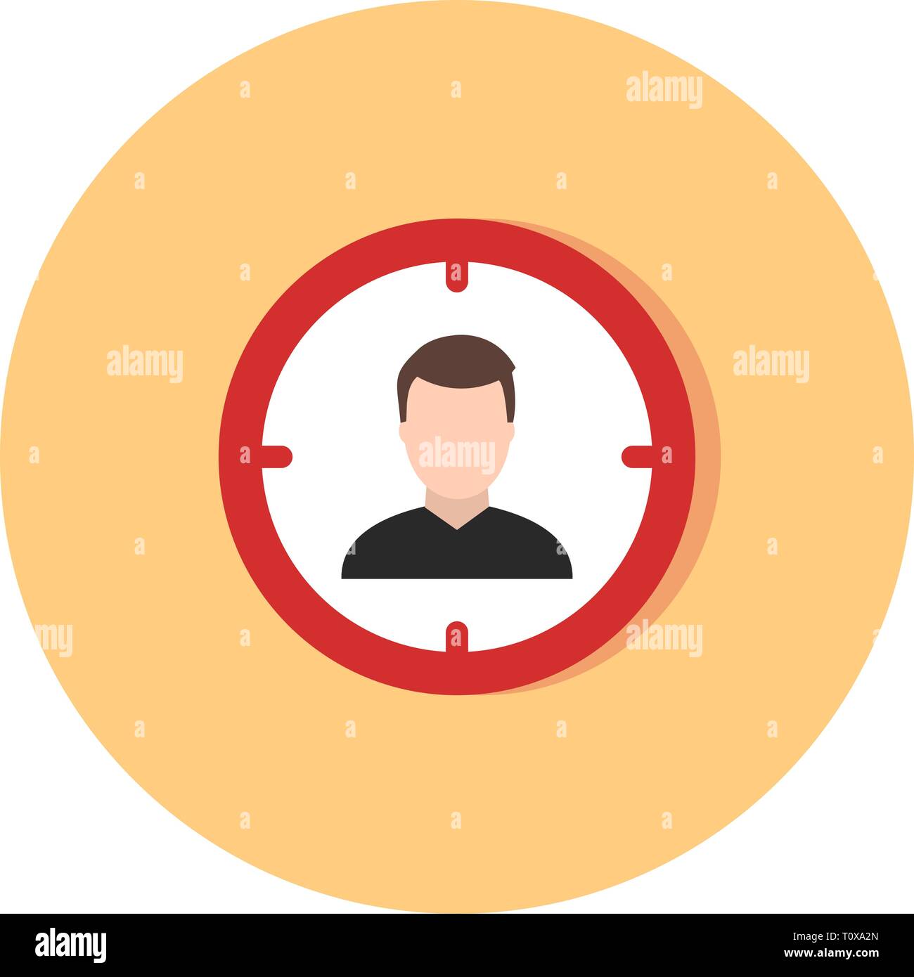 Illustration Aim Icon Stock Photo - Alamy