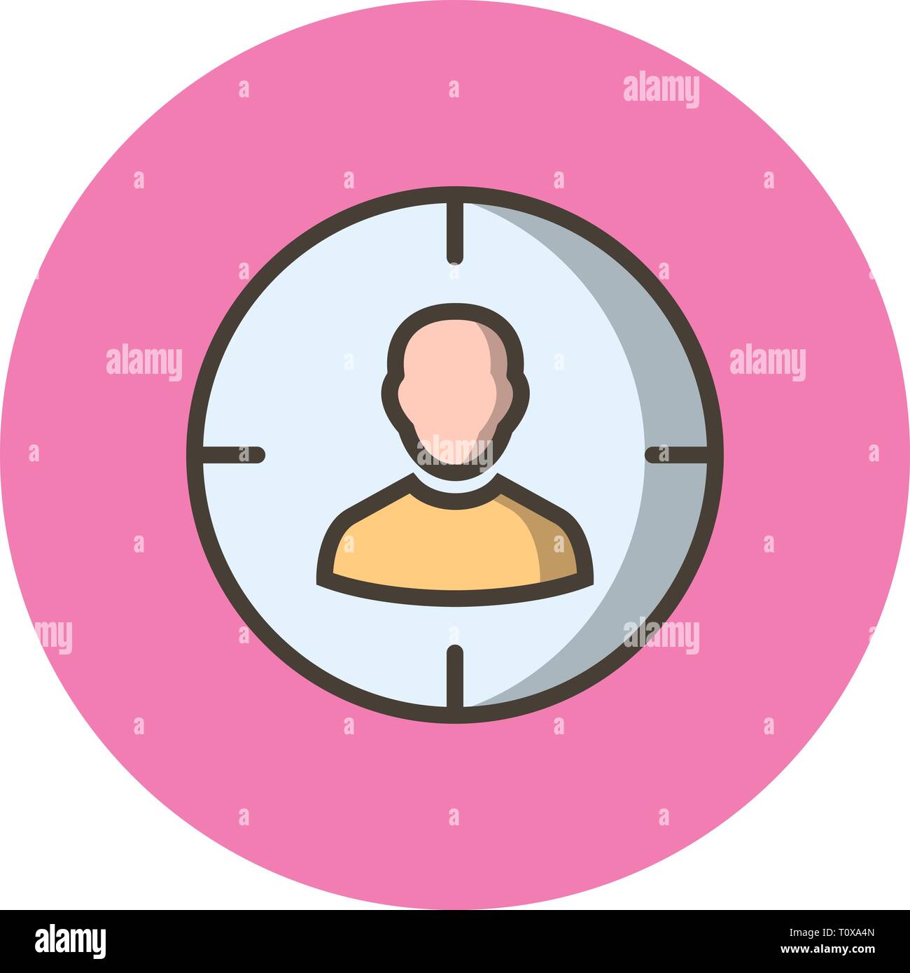 Illustration Aim Icon Stock Photo - Alamy
