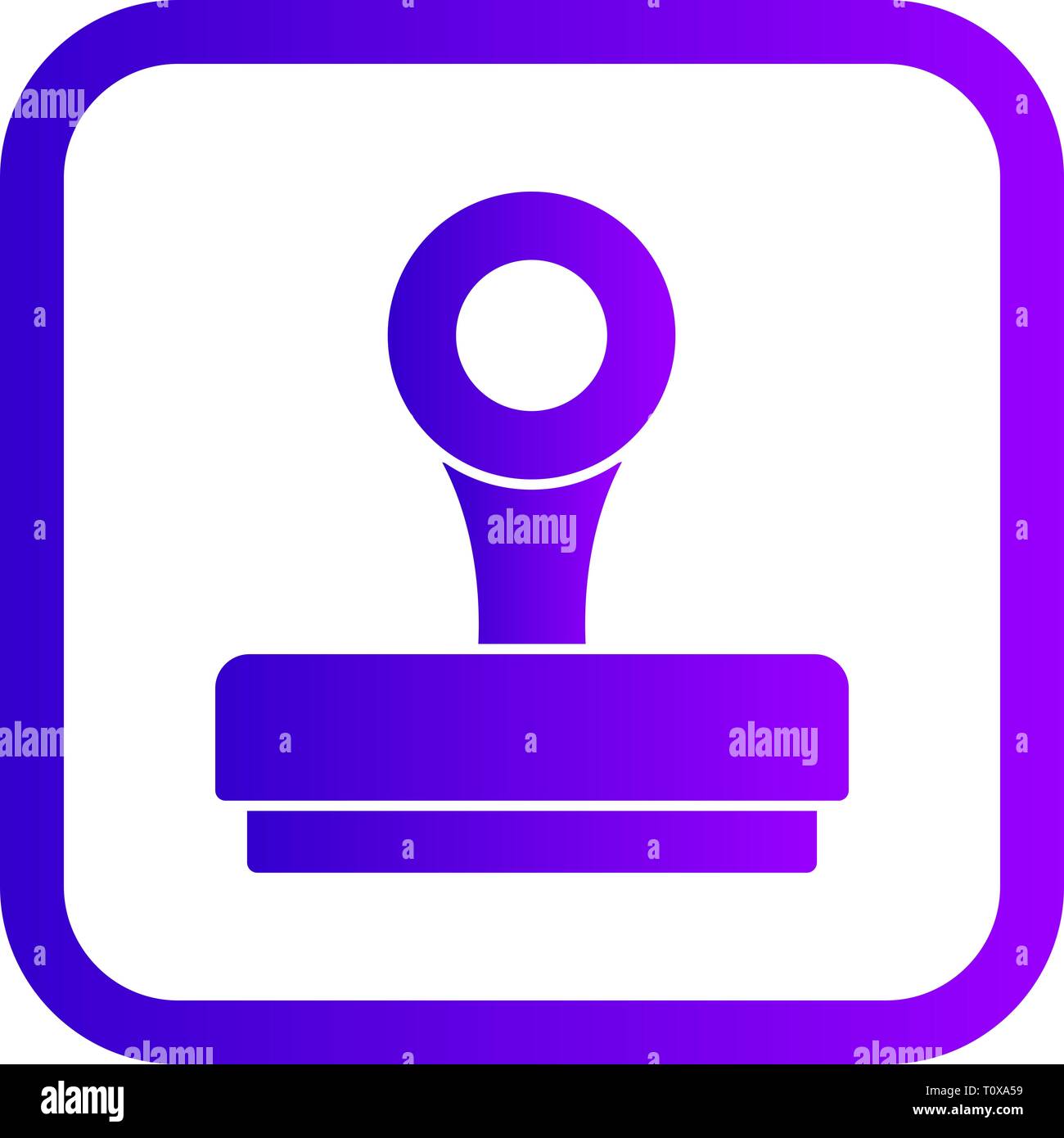Illustration Stamp Icon Stock Photo - Alamy