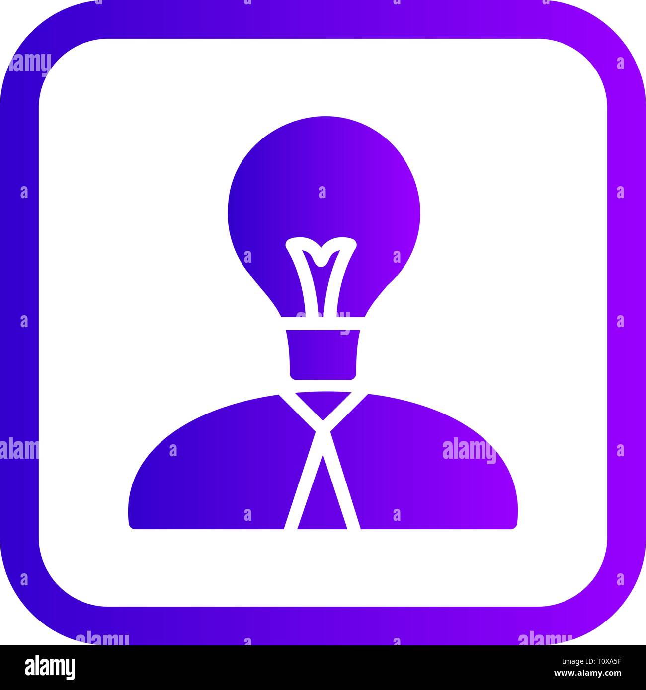 Illustration Creavite Man Icon Stock Photo - Alamy
